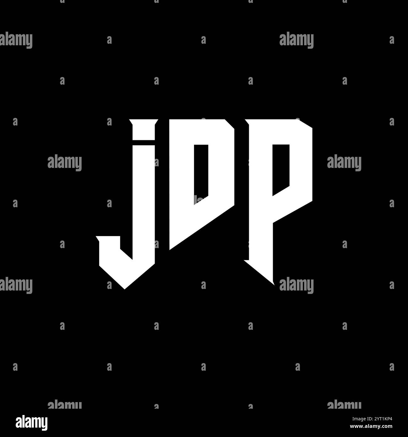 JDP letter logo design for technology company. JDP logo design black ...