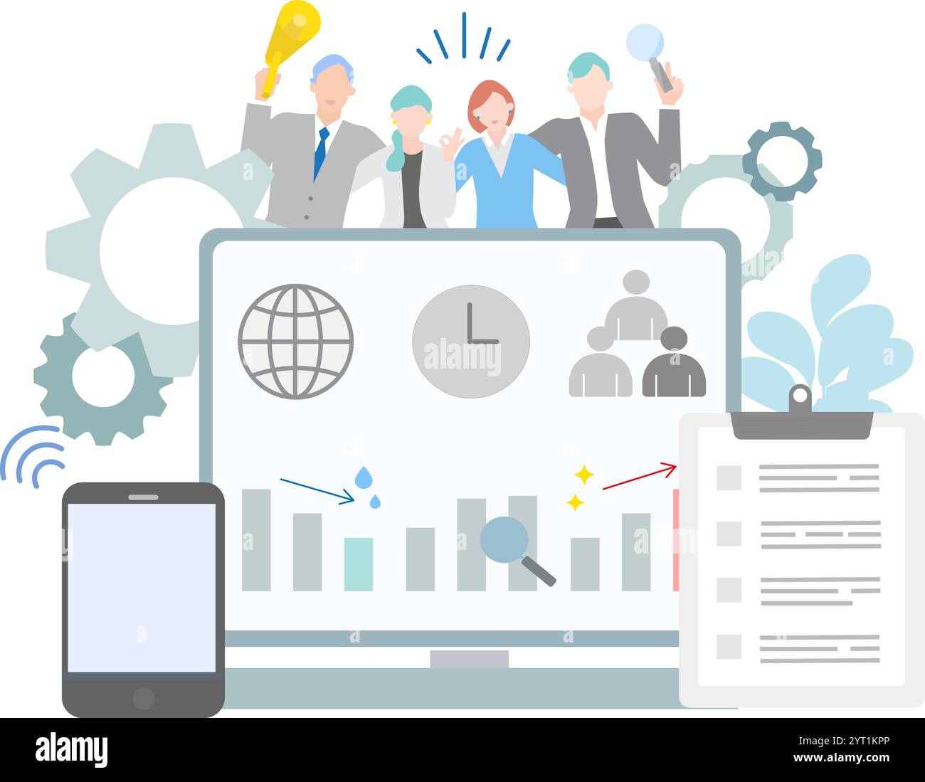 In a team Stock Vector Images - Alamy