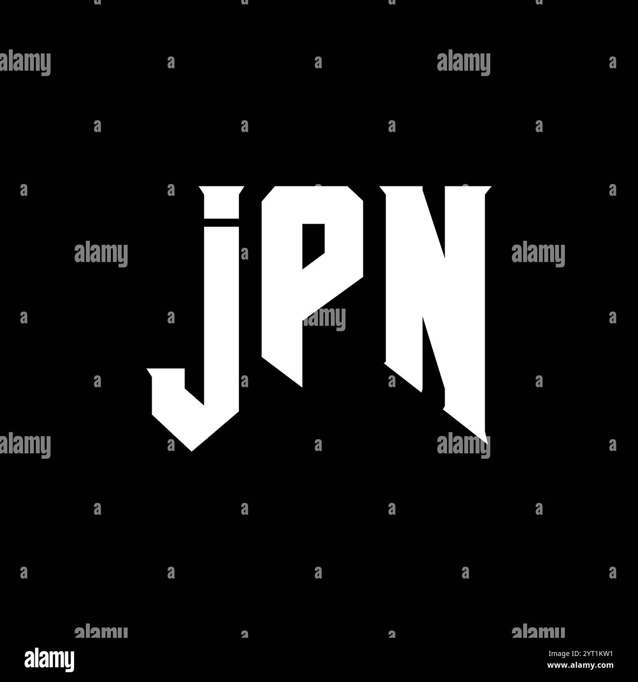 JPN letter logo design for technology company. JPN logo design black ...