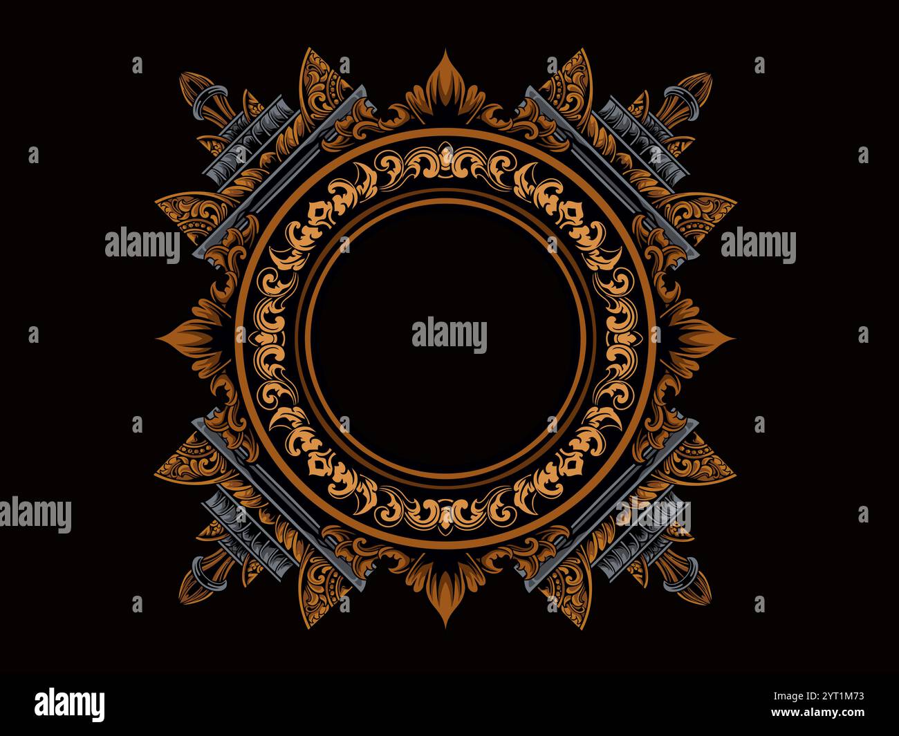 Circle Ornament Classic Vector Illustration Stock Vector Image & Art ...