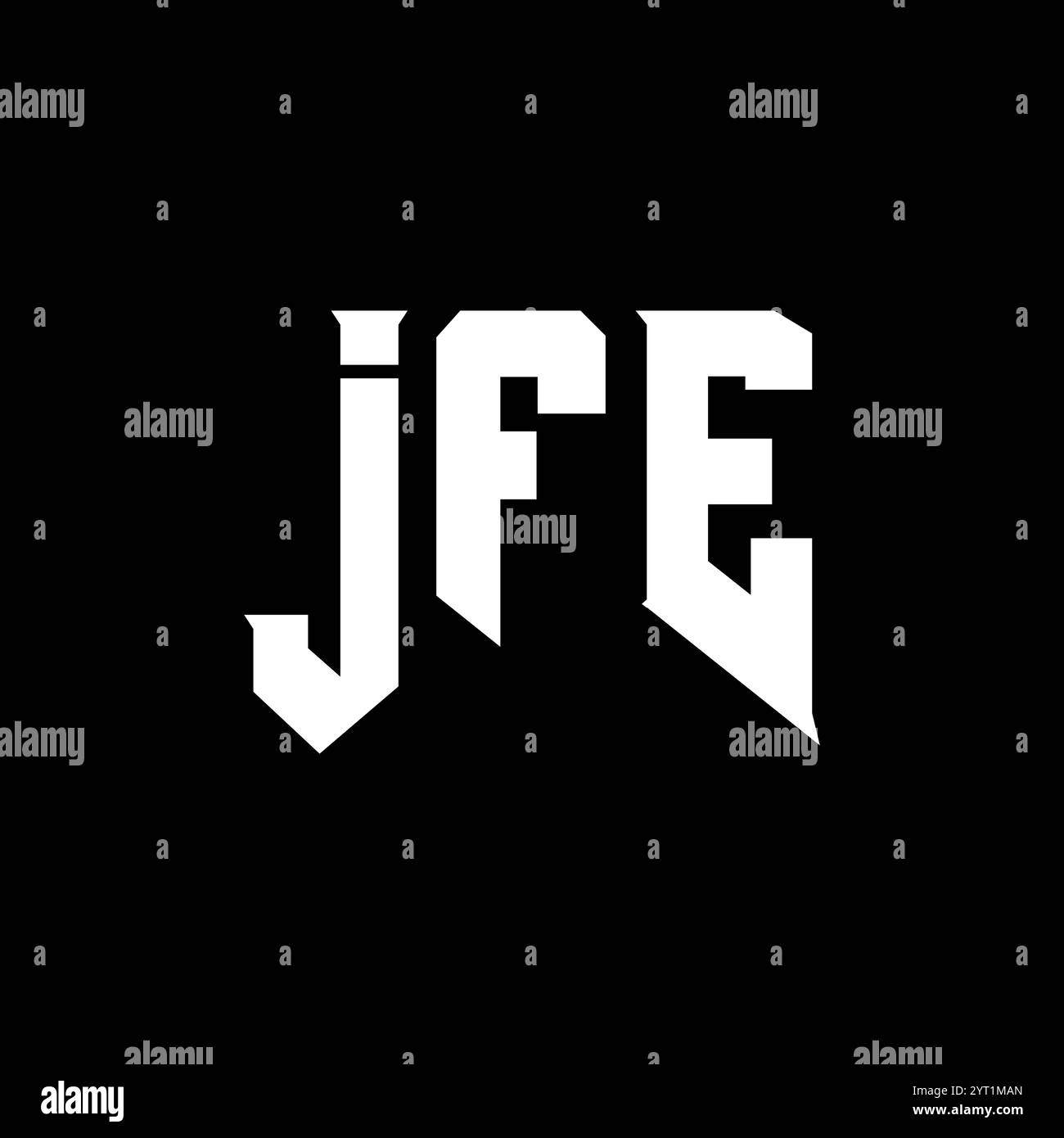 JFE letter logo design for technology company. JFE logo design black ...