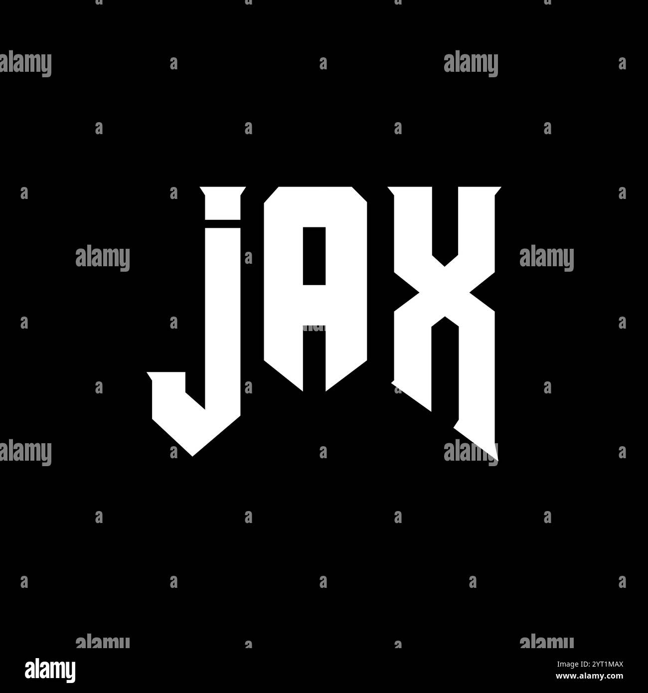 JAX letter logo design for technology company. JAX logo design black ...