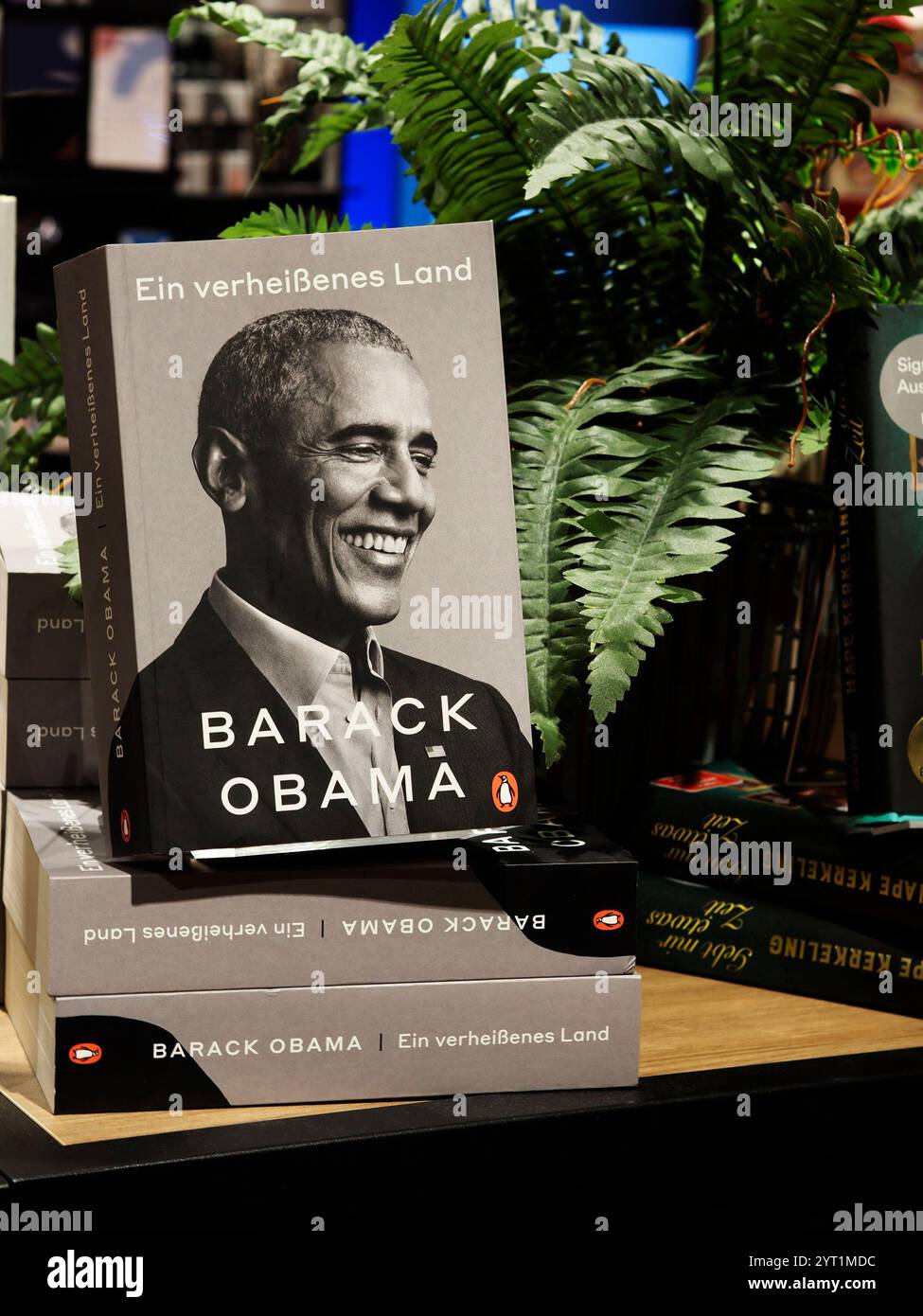 Germany, Passau - December 5, 2024: The book by the 44th US President ...