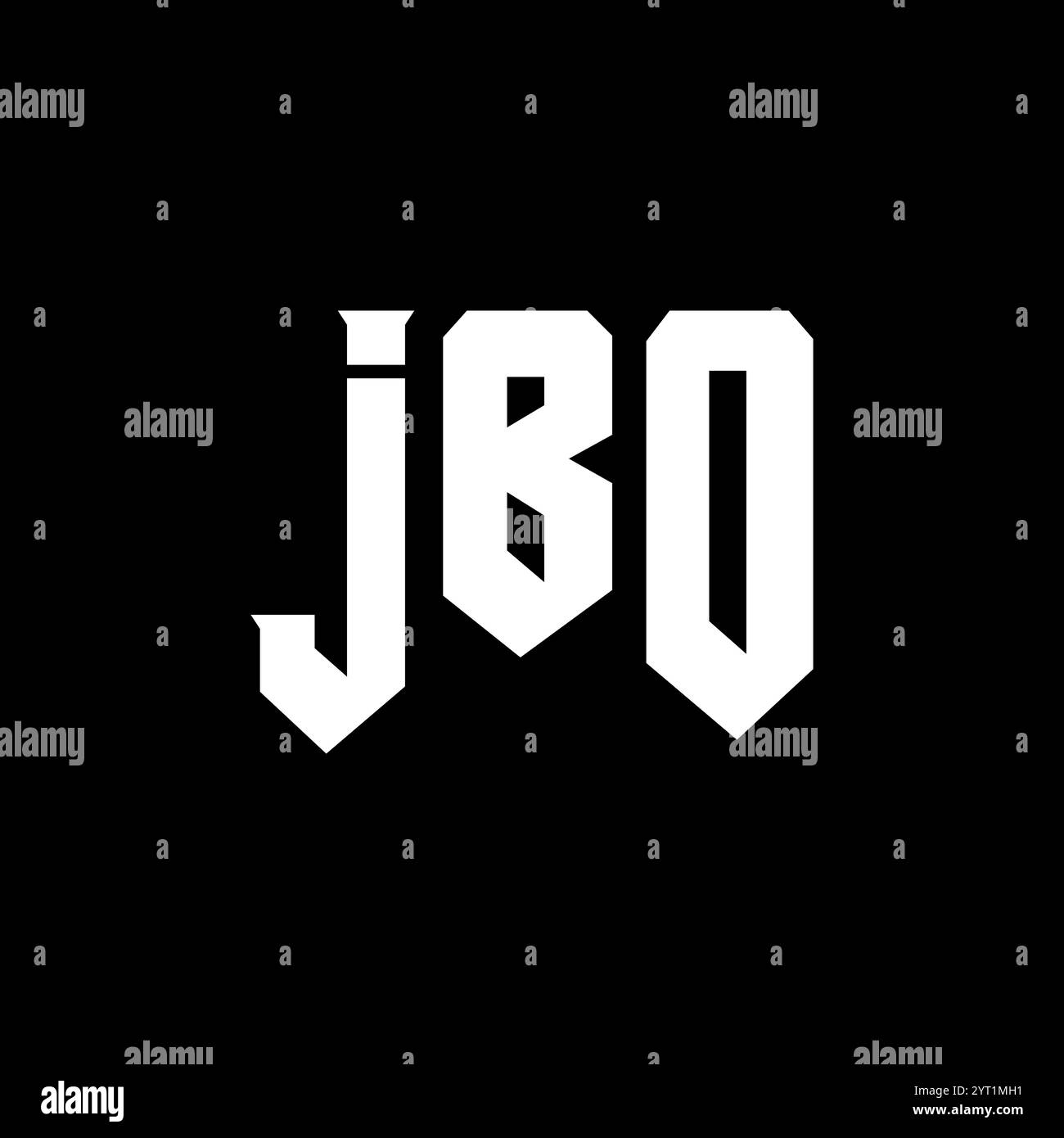 JBO letter logo design for technology company. JBO logo design black ...