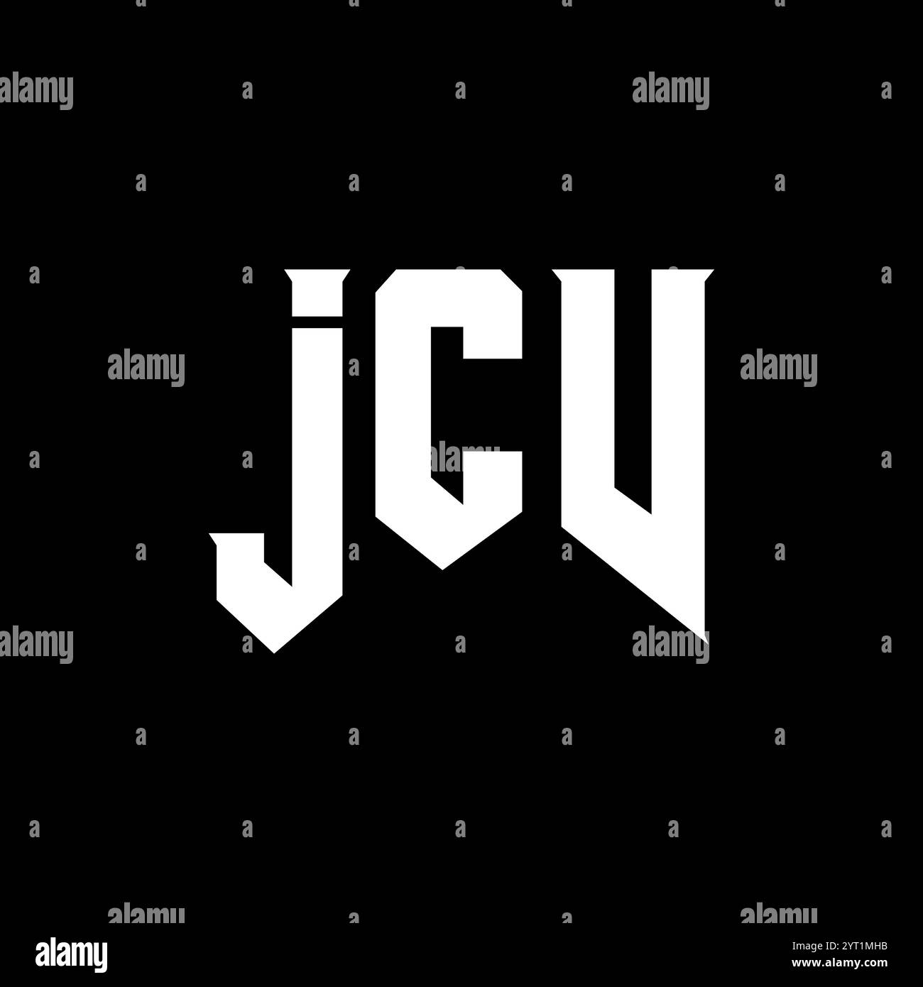 JCV letter logo design for technology company. JCV logo design black ...