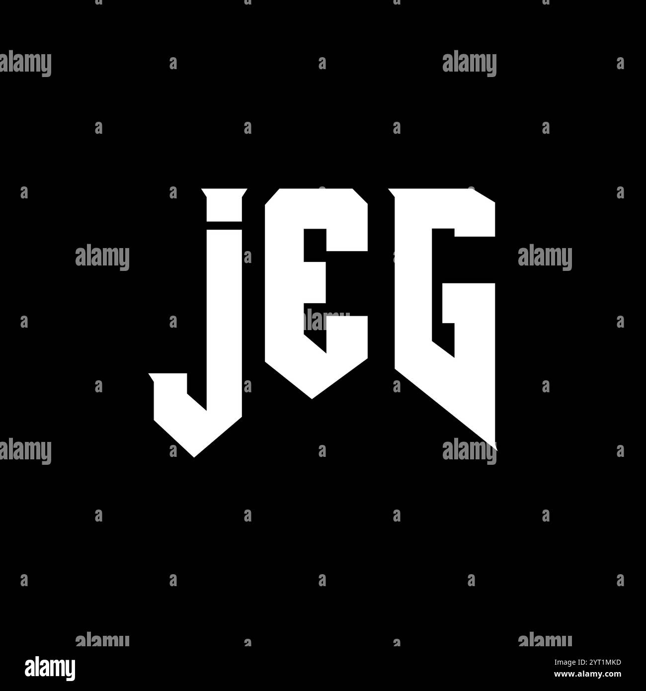 JEG letter logo design for technology company. JEG logo design black ...