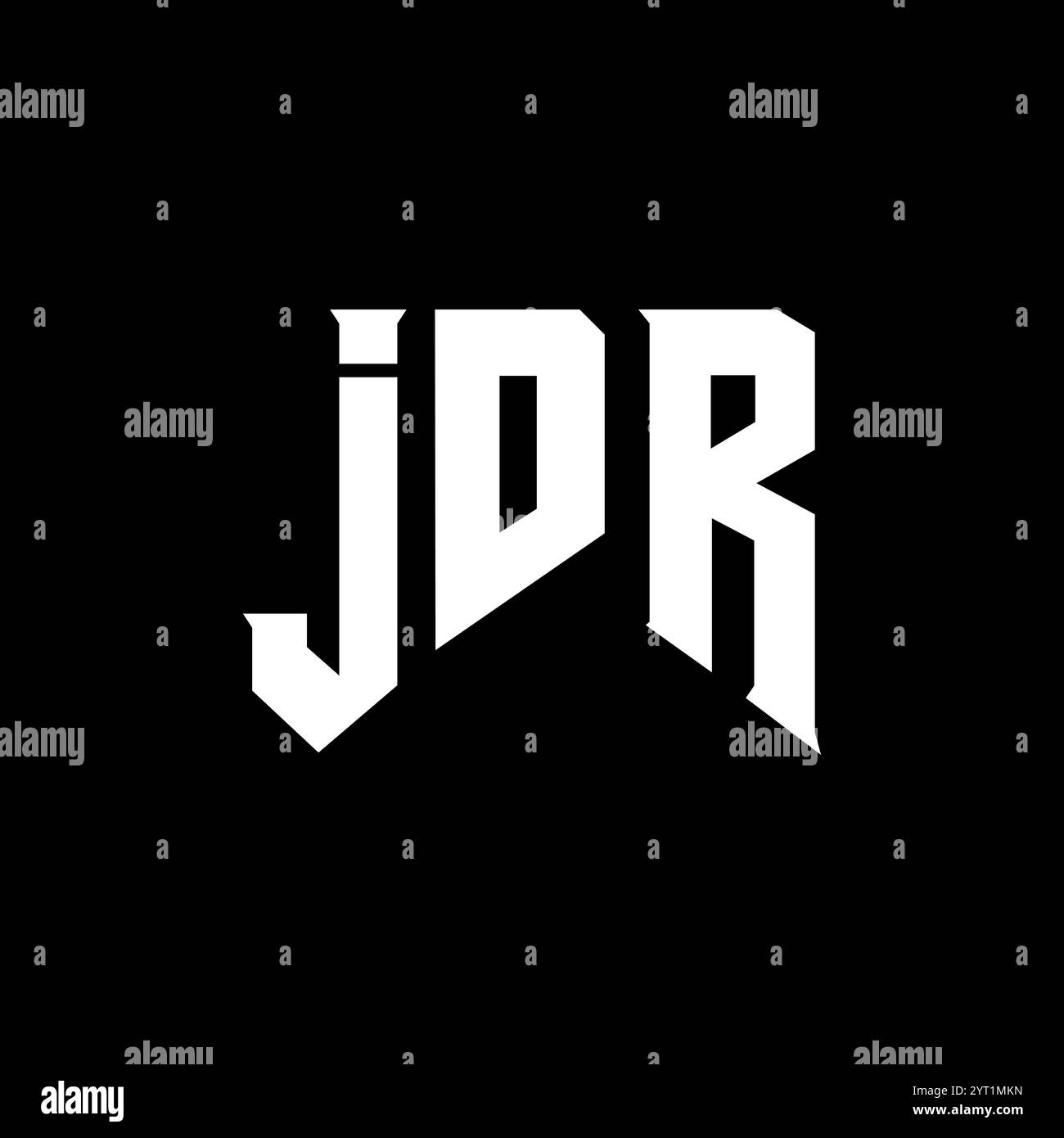 JDR letter logo design for technology company. JDR logo design black ...