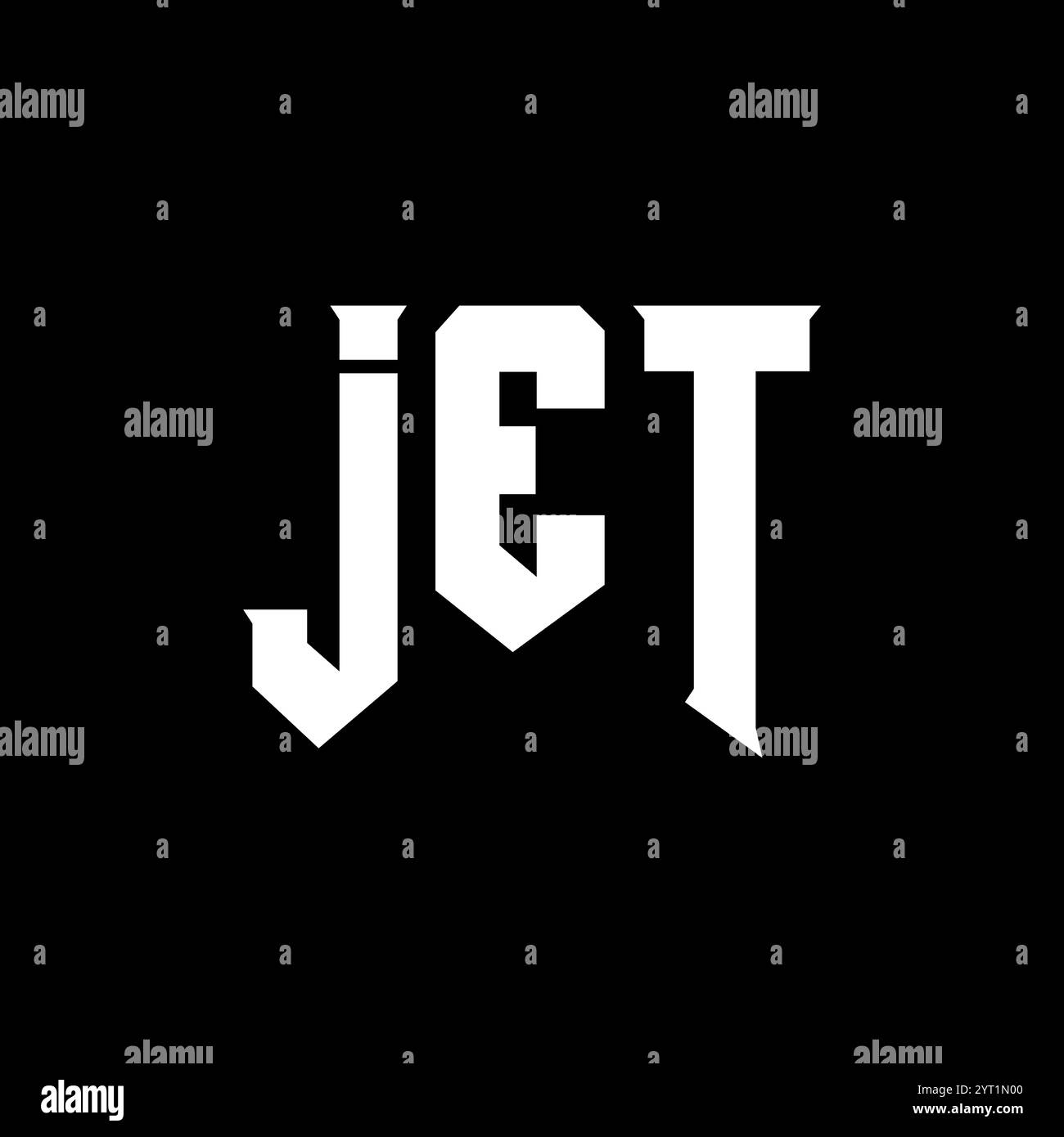 JET letter logo design for technology company. JET logo design black ...