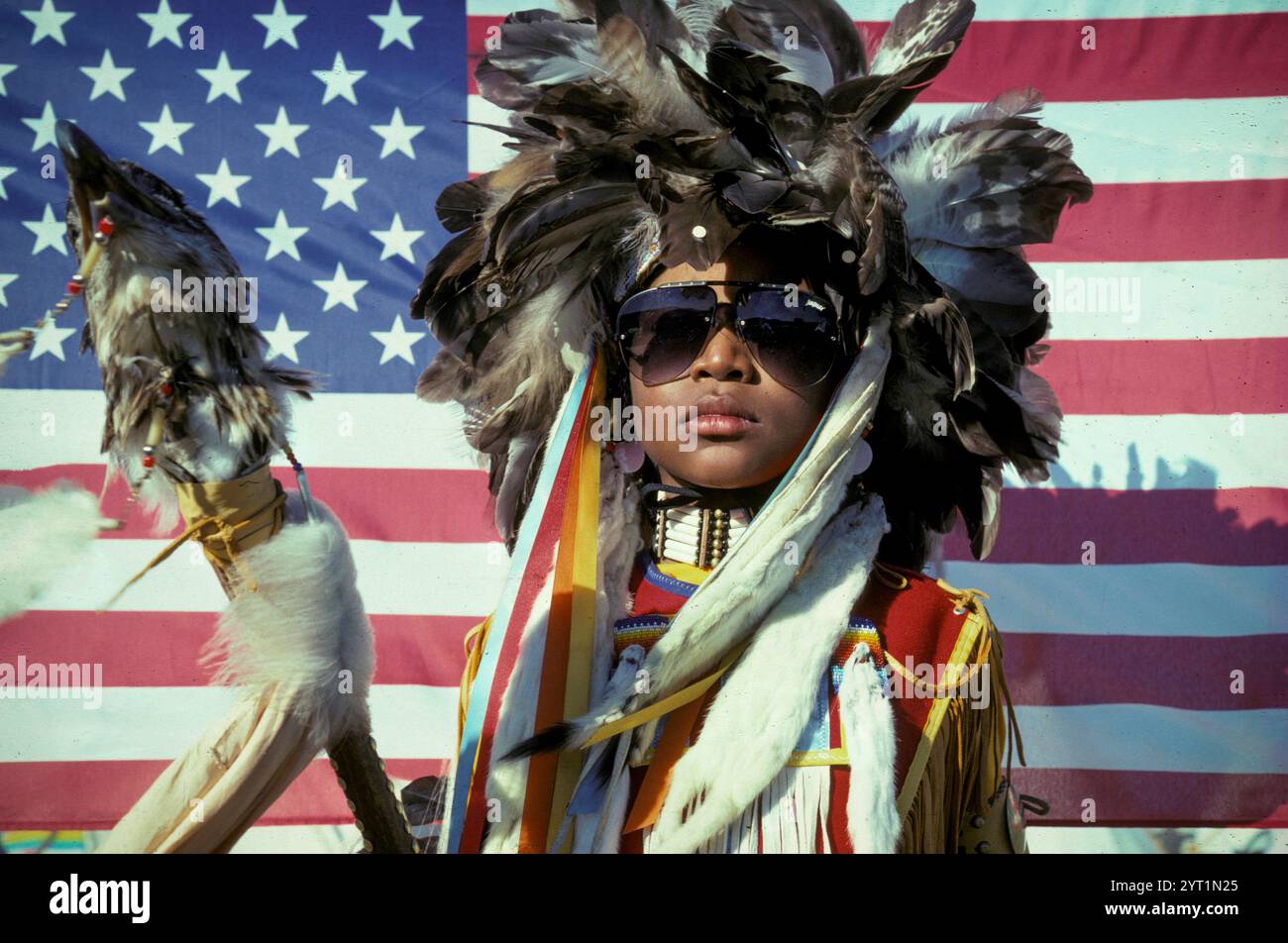 Model release, Sandon Johnson (Northern Cheyenne), North American ...