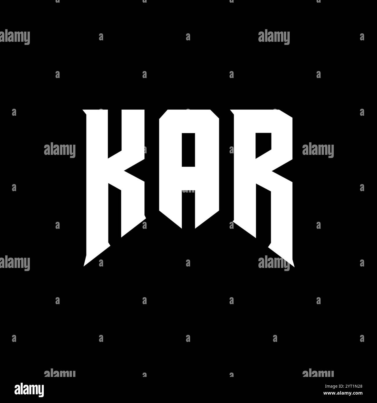 KAR letter logo design for technology company. KAR logo design black ...
