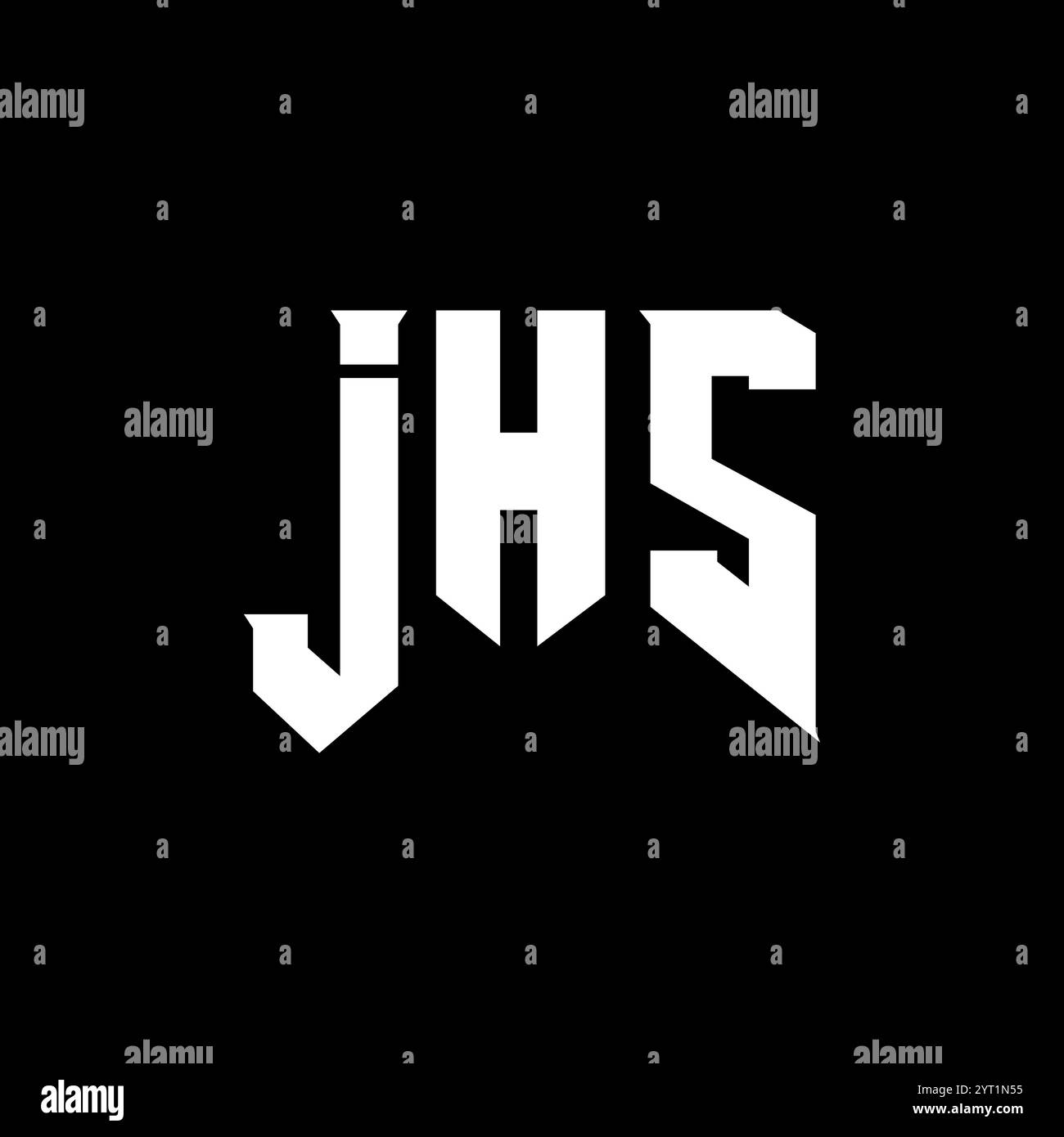 JHS letter logo design for technology company. JHS logo design black ...