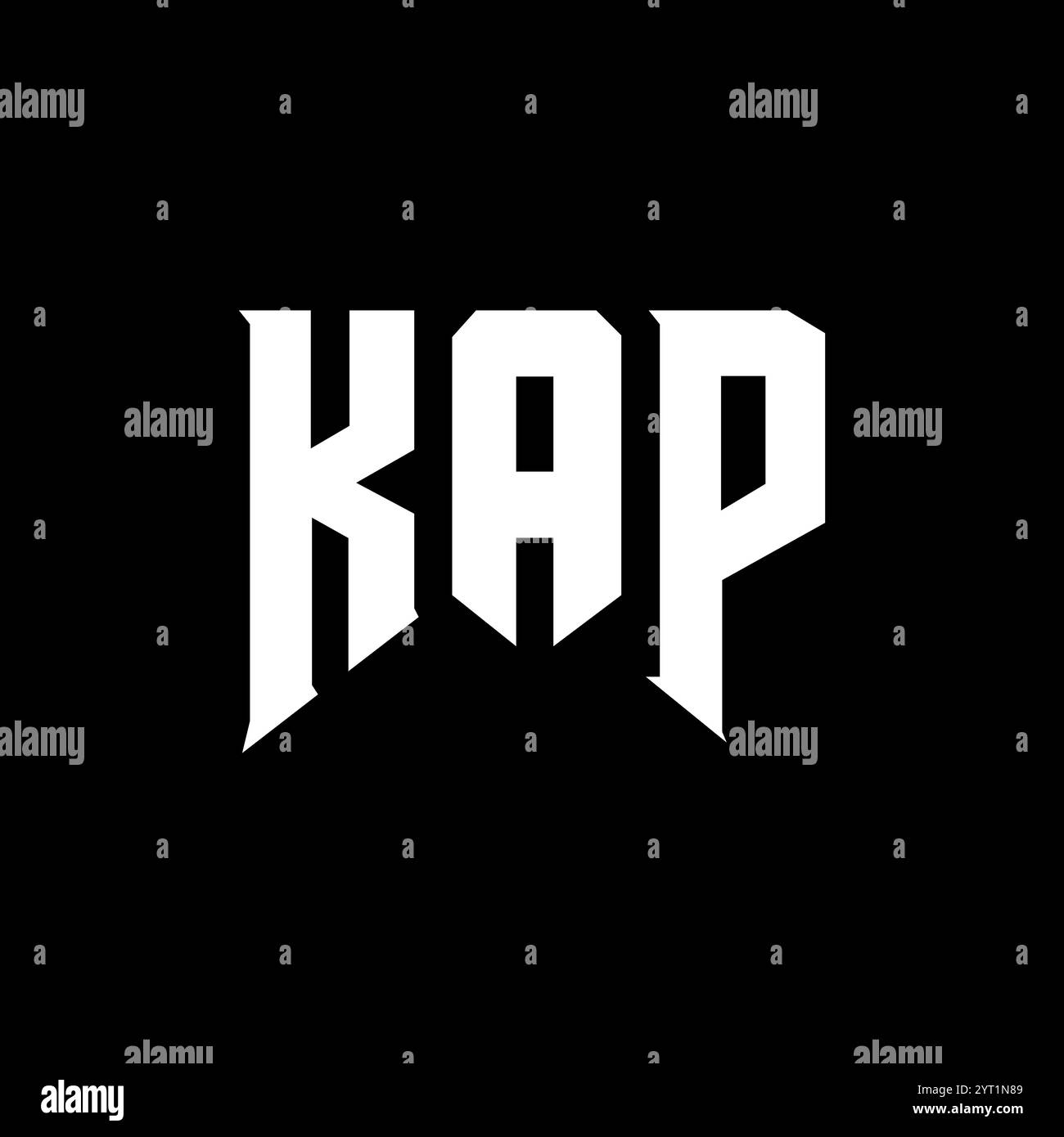 KAP letter logo design for technology company. KAP logo design black ...