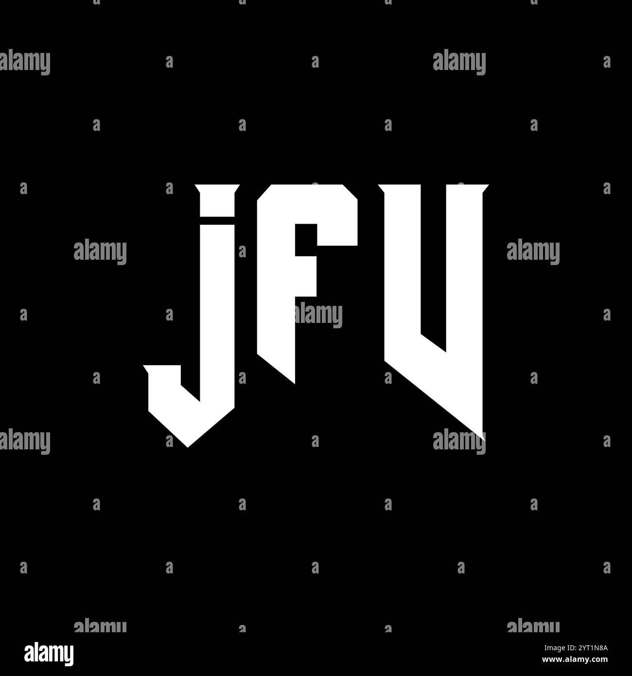 JFV letter logo design for technology company. JFV logo design black ...