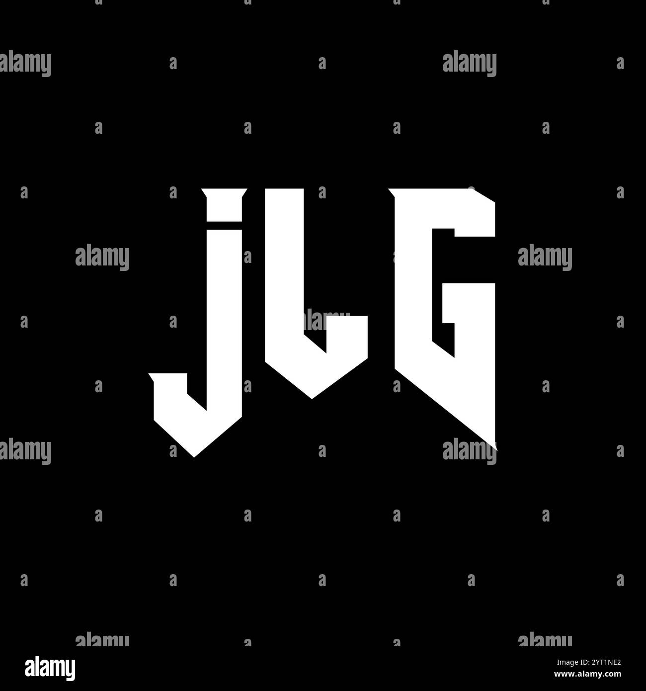 JLG letter logo design for technology company. JLG logo design black ...