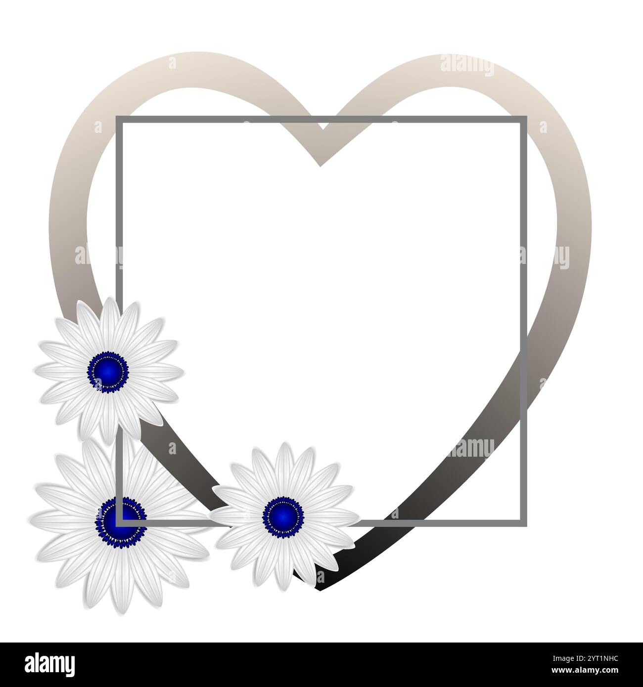 Romantic frame heart Stock Vector Images - Alamy