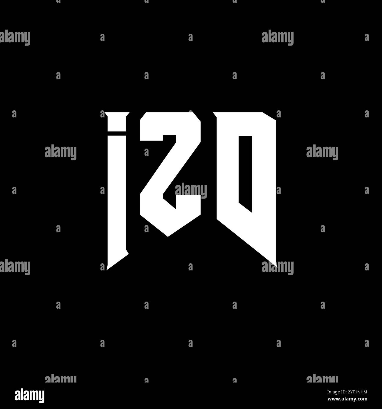 IZD letter logo design for technology company. IZD logo design black ...