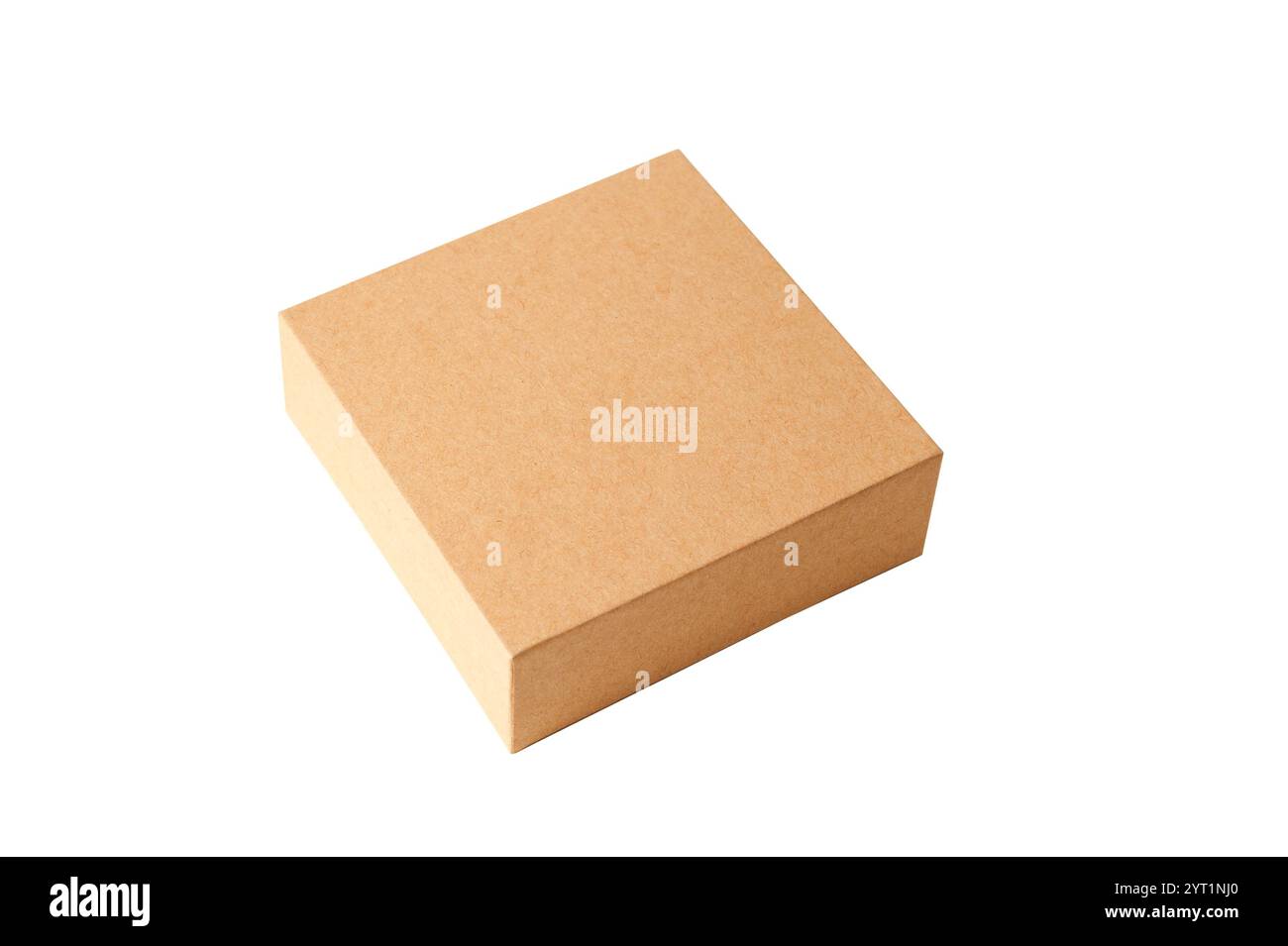Blank Cardboard Box Container Mock-up isolated a White Background Stock ...