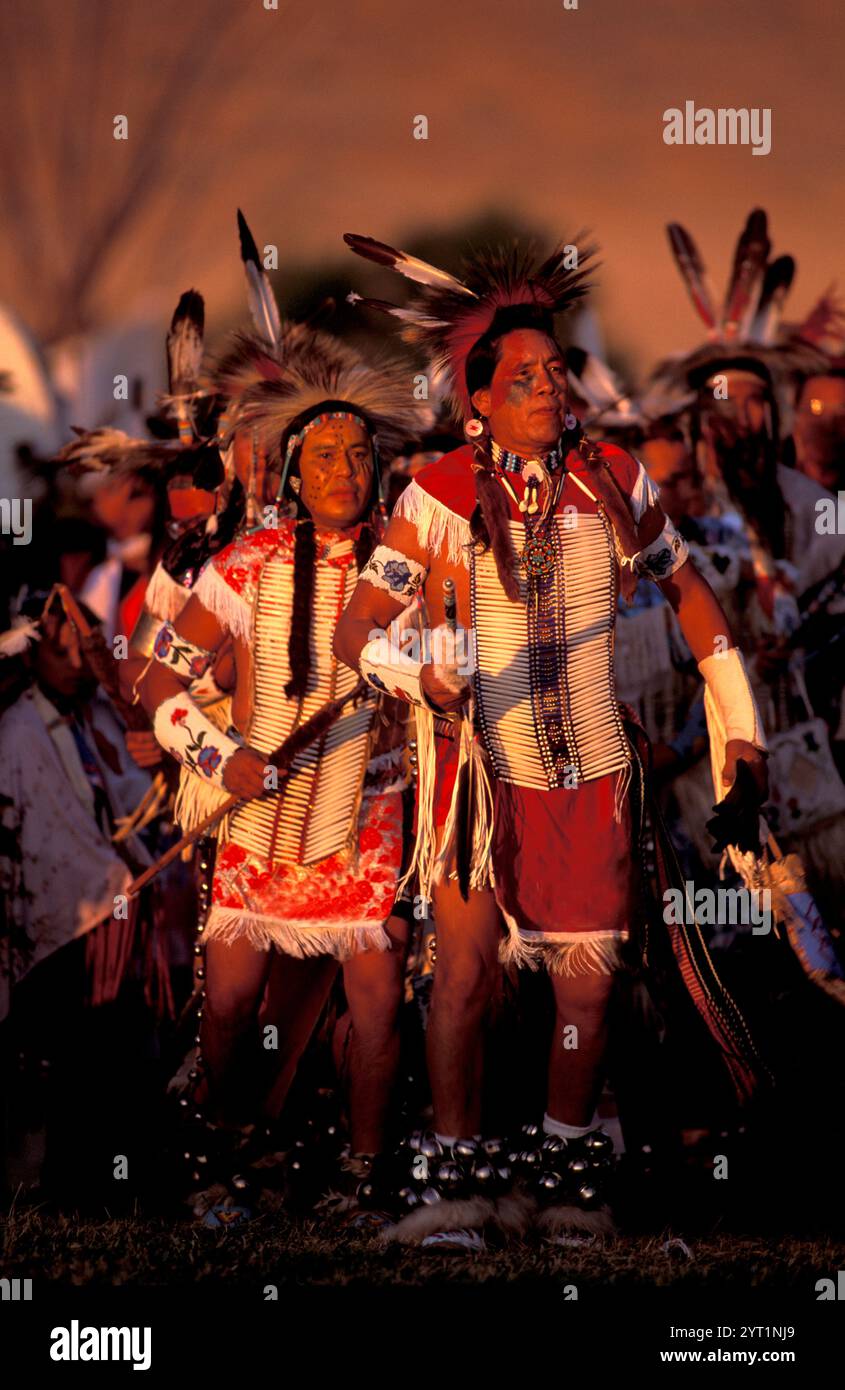 Parade dance, Crow Fair, Crow Agency, Crow Indian Reservation, Montana ...