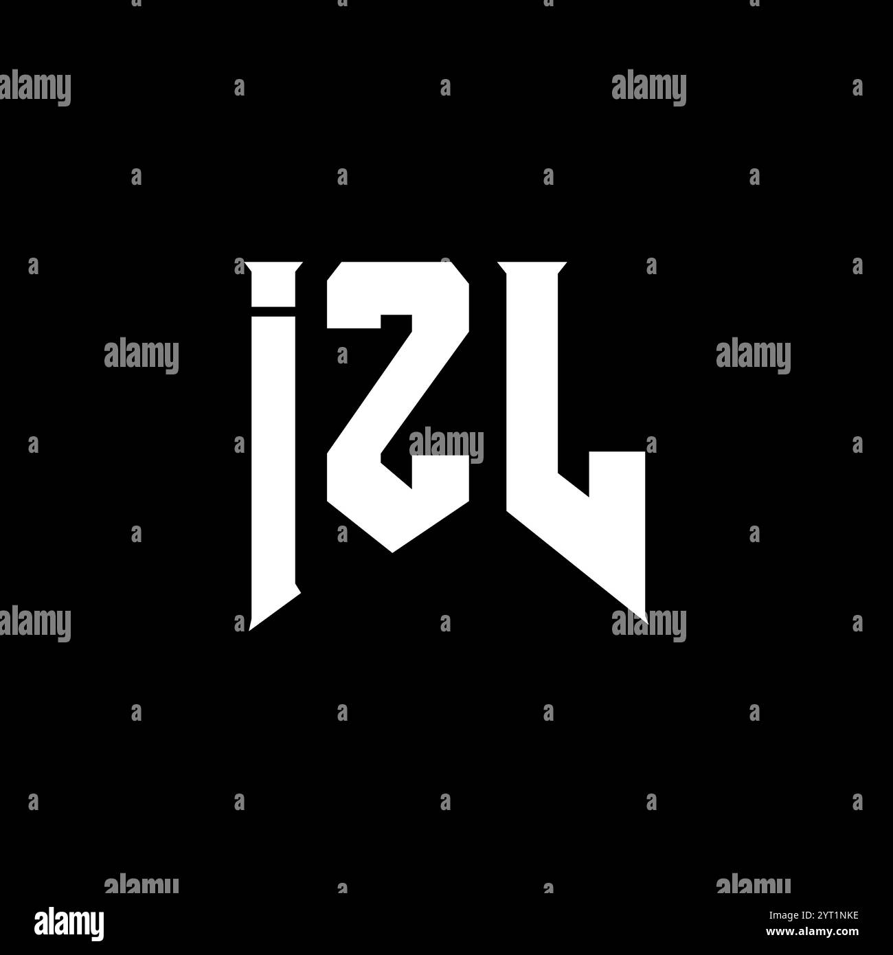 IZL letter logo design for technology company. IZL logo design black ...