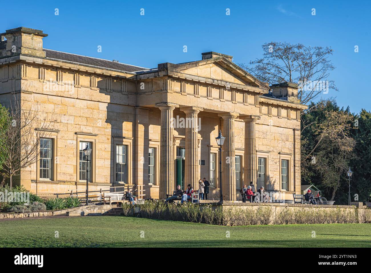 Yorkshire Museum, York. Building in the architectural Greek Revival ...