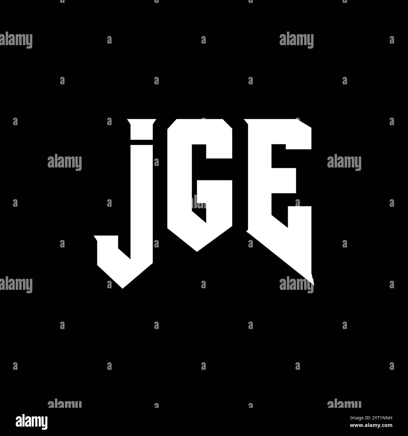 JGE letter logo design for technology company. JGE logo design black ...
