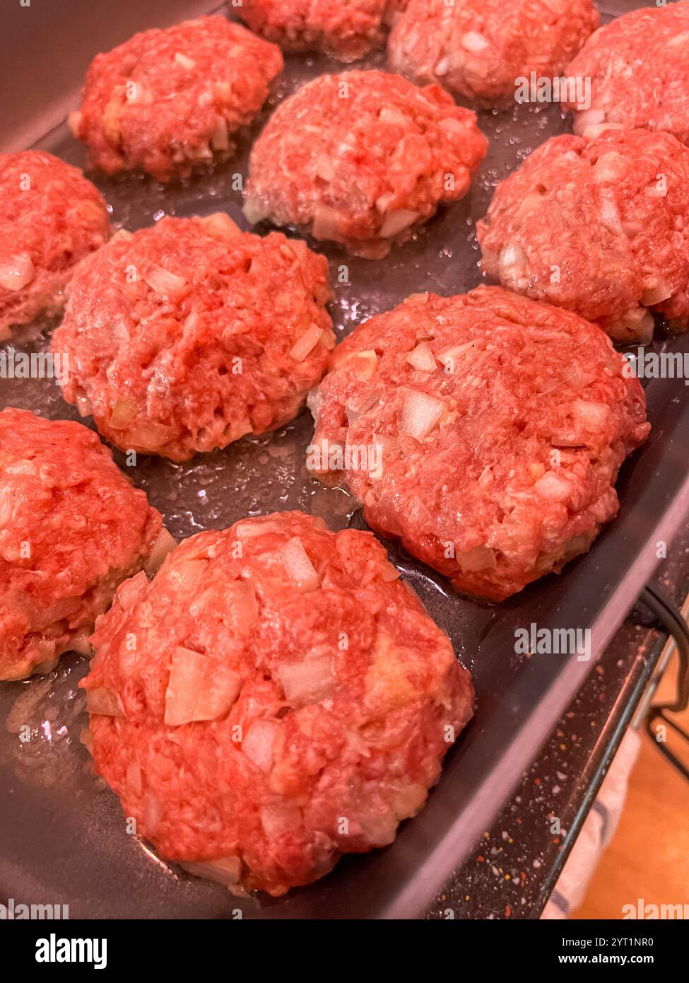Homemade Raw Katleti Patties Ready for Cooking Stock Photo - Alamy