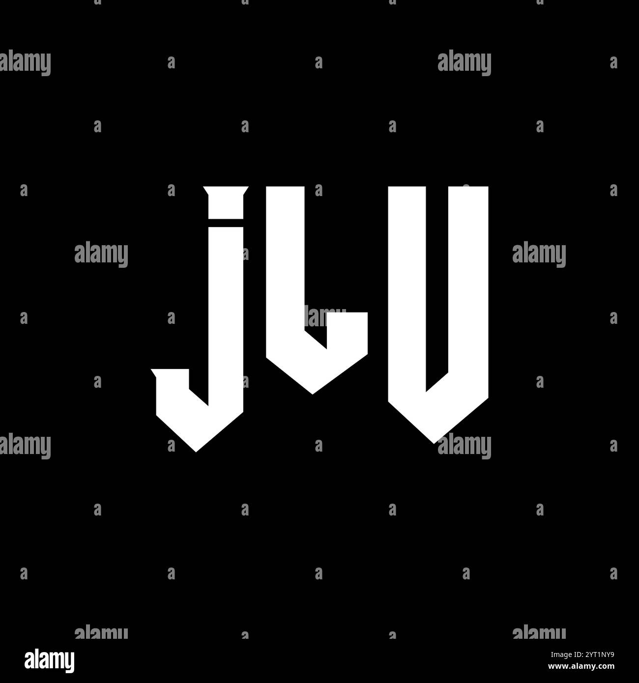 JLU letter logo design for technology company. JLU logo design black ...