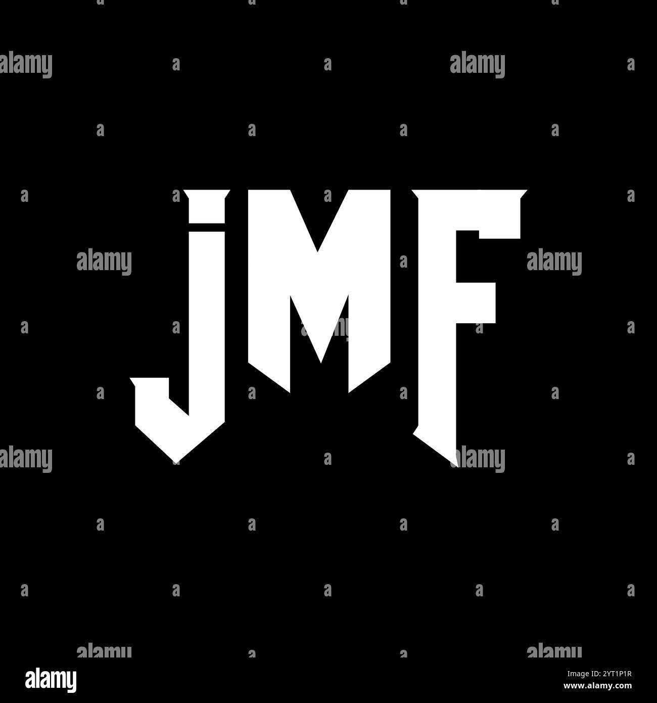 JMF letter logo design for technology company. JMF logo design black and white color combination ...