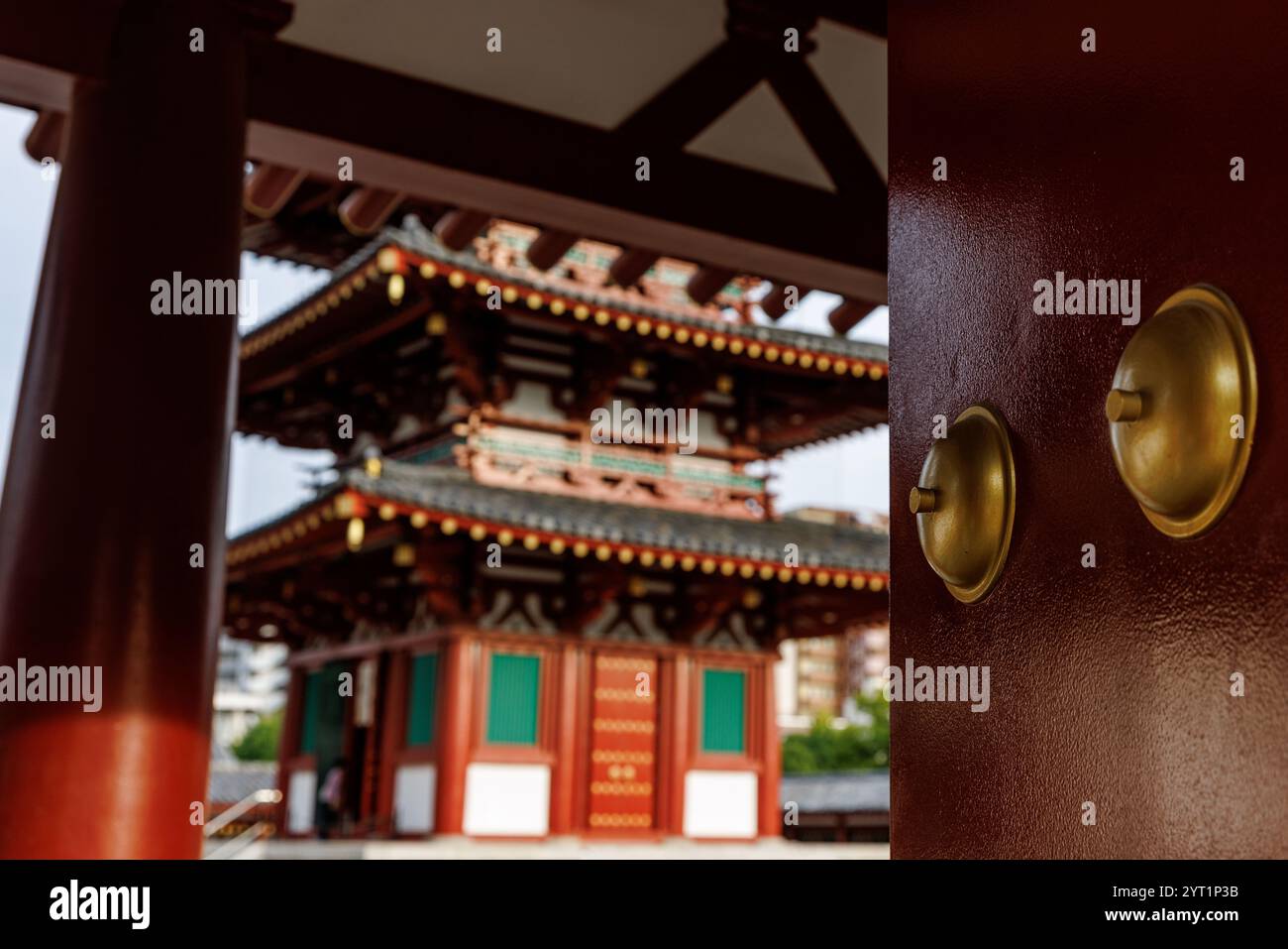 The stunning and beautiful view of a traditional Japanese temple ...