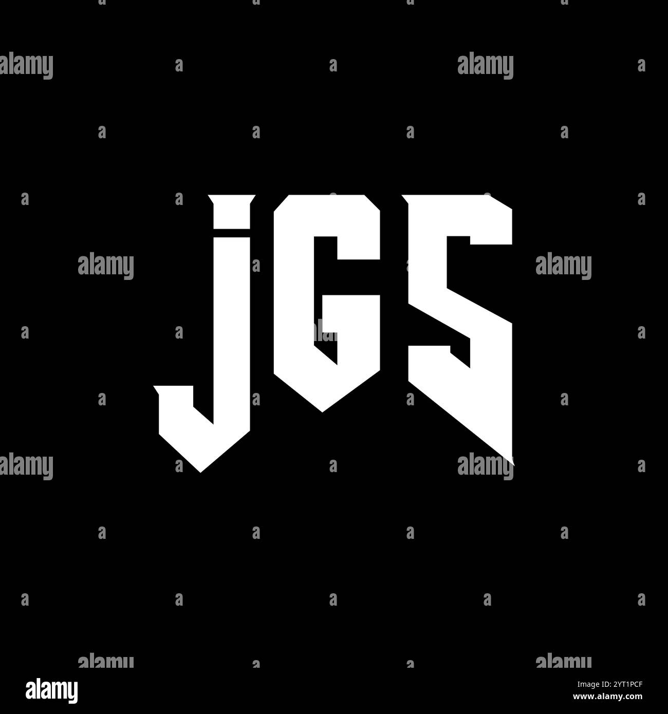 JGS letter logo design for technology company. JGS logo design black and white color combination ...