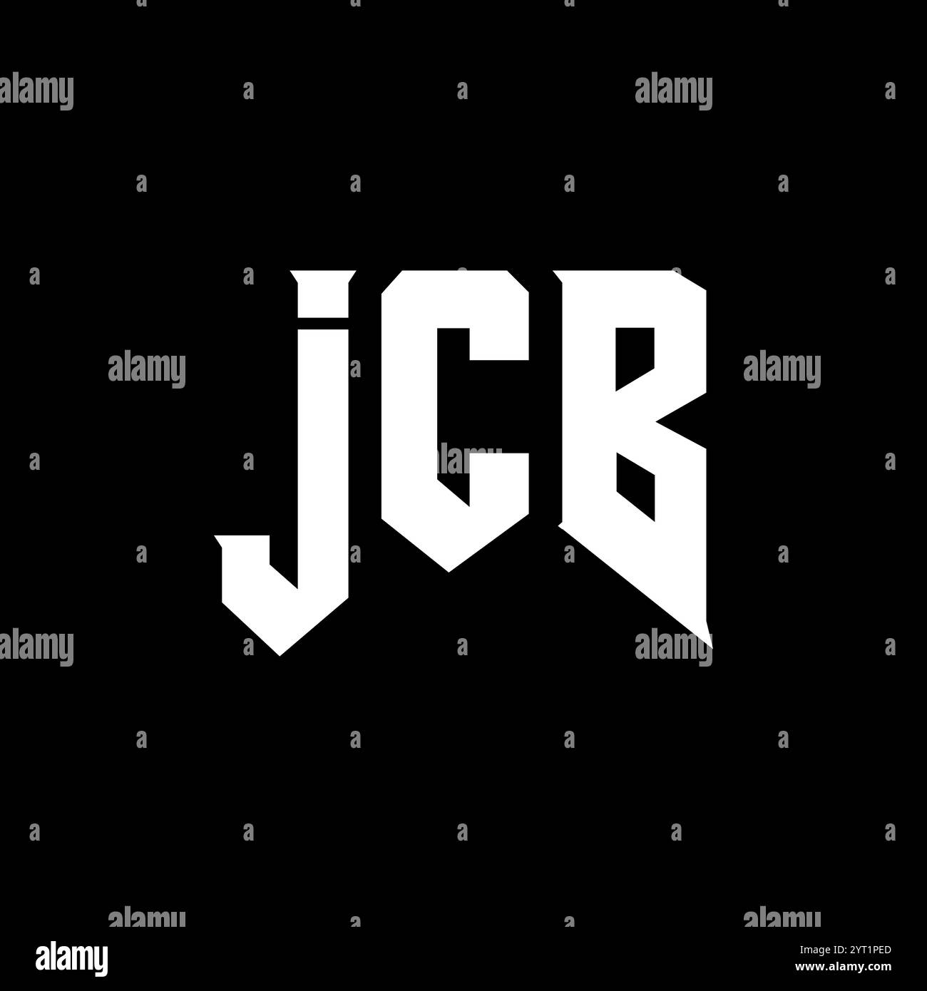 JCB letter logo design for technology company. JCB logo design black and white color combination ...