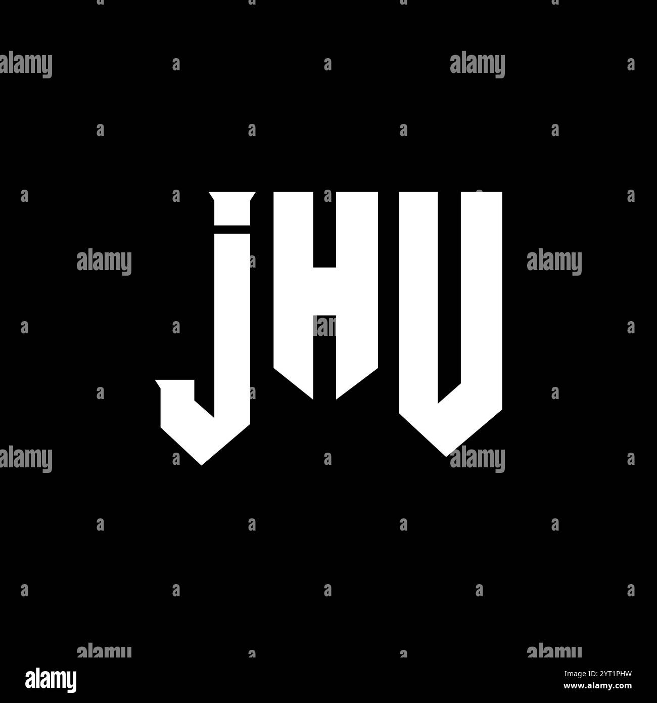 JHU letter logo design for technology company. JHU logo design black ...