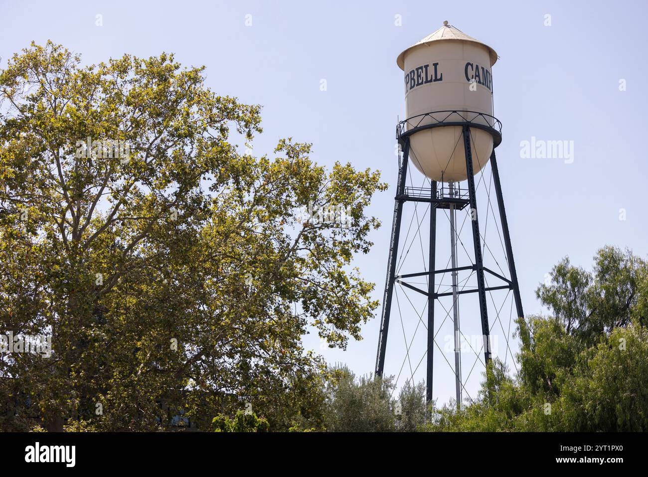 Campbell, California, USA - August 29, 2024: Afternoon sun shines on ...
