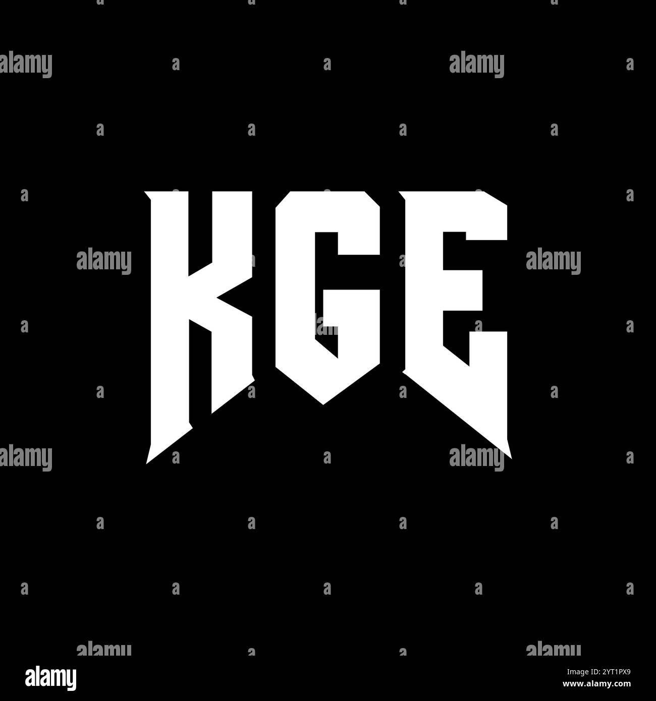 KGE letter logo design for technology company. KGE logo design black ...