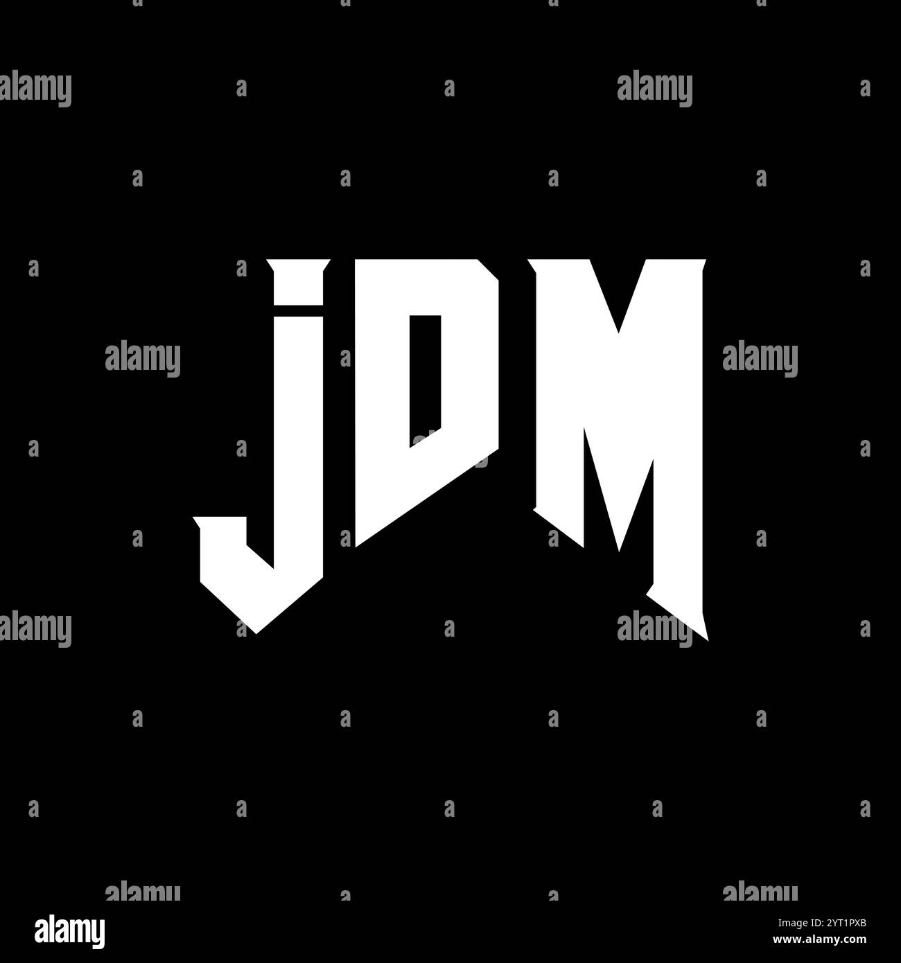 JDM letter logo design for technology company. JDM logo design black ...