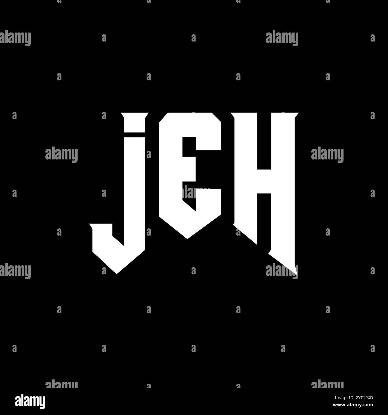 JEH letter logo design for technology company. JEH logo design black ...