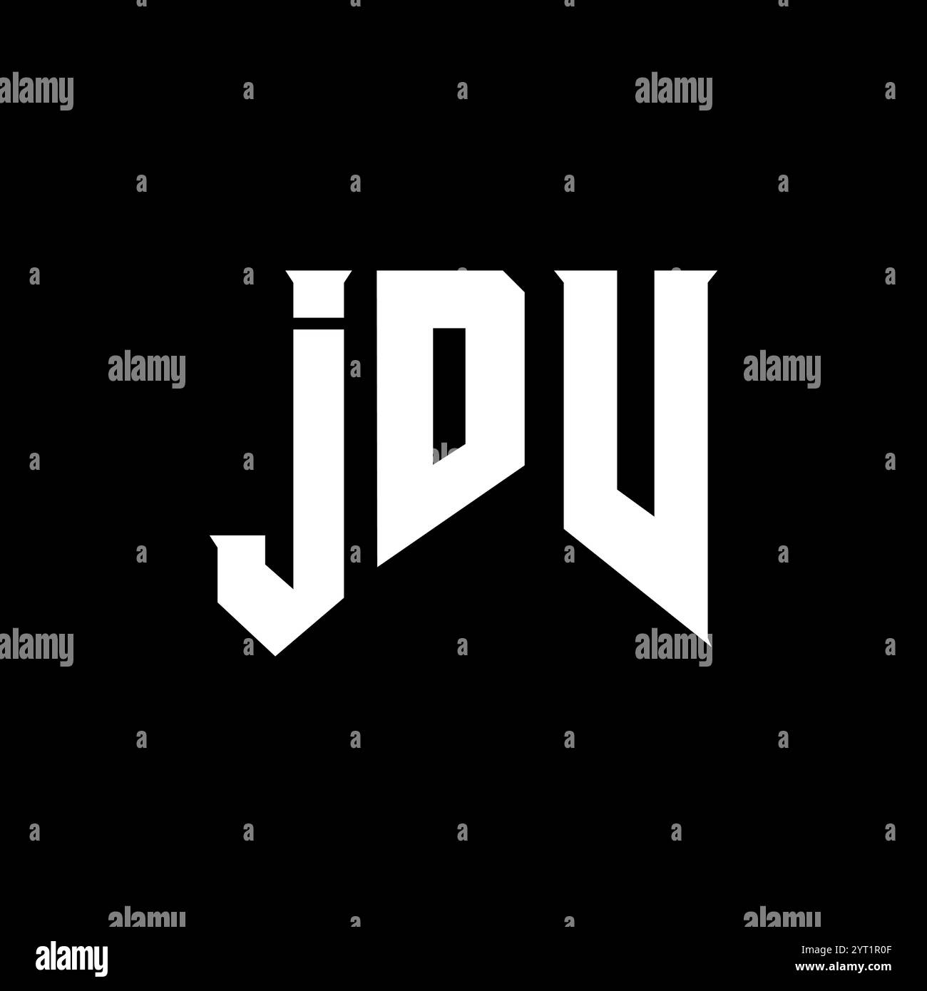 JDV letter logo design for technology company. JDV logo design black ...