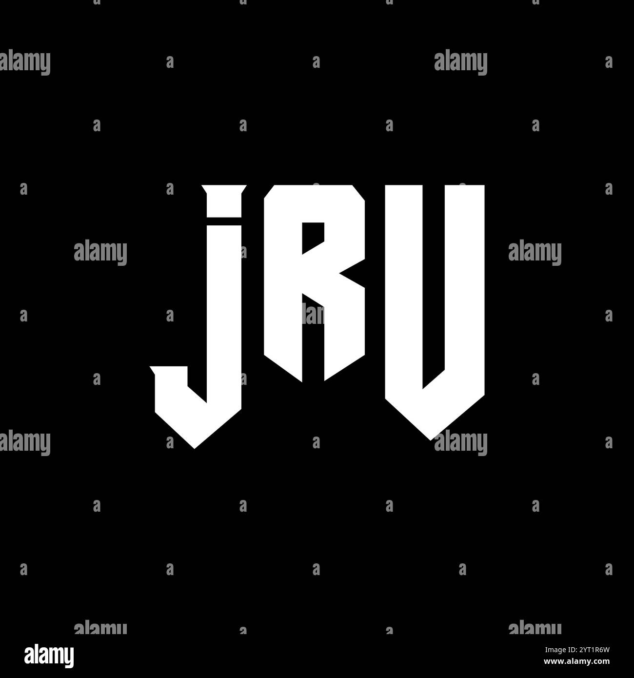 JRU letter logo design for technology company. JRU logo design black ...