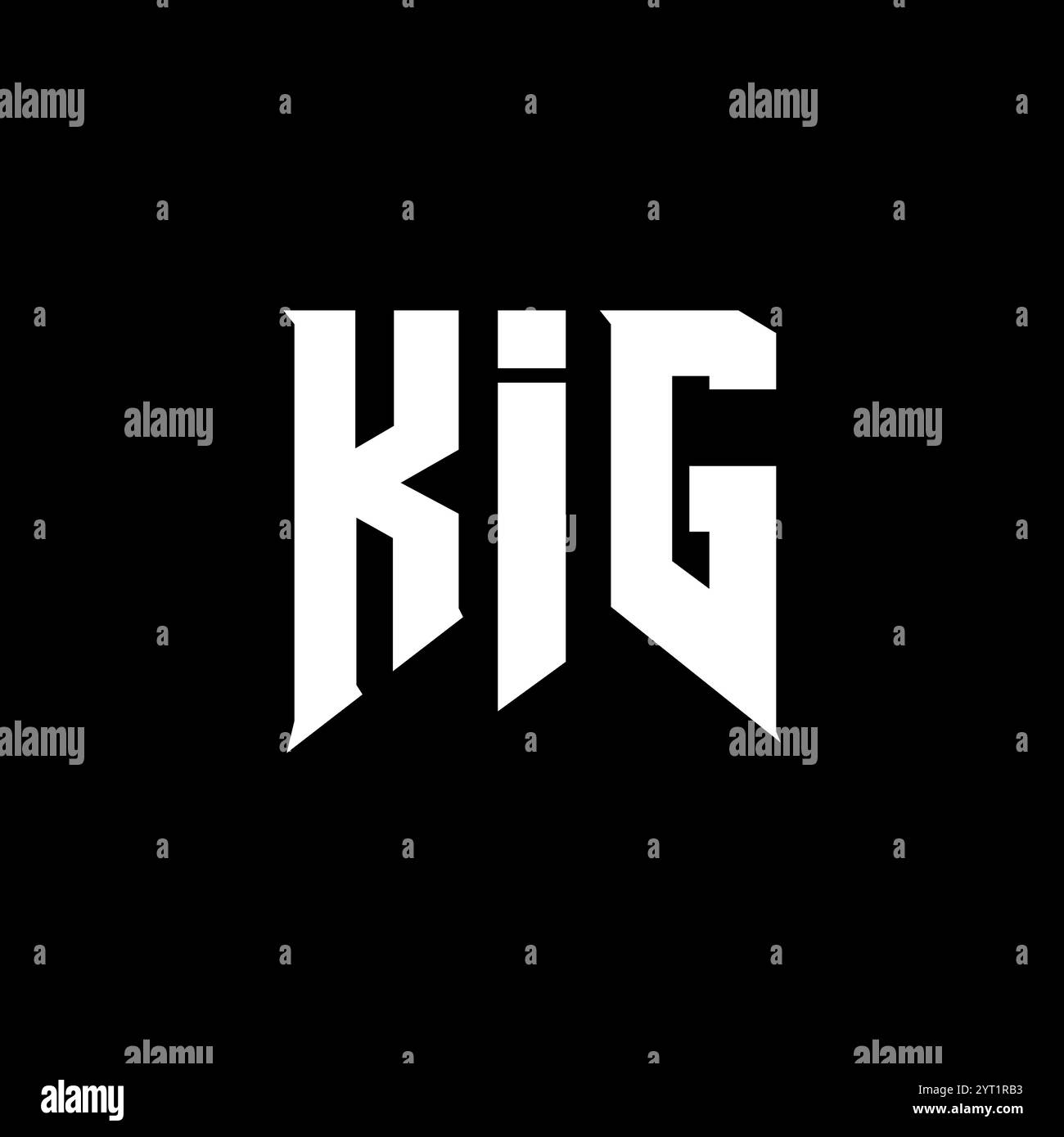 KIG letter logo design for technology company. KIG logo design black ...