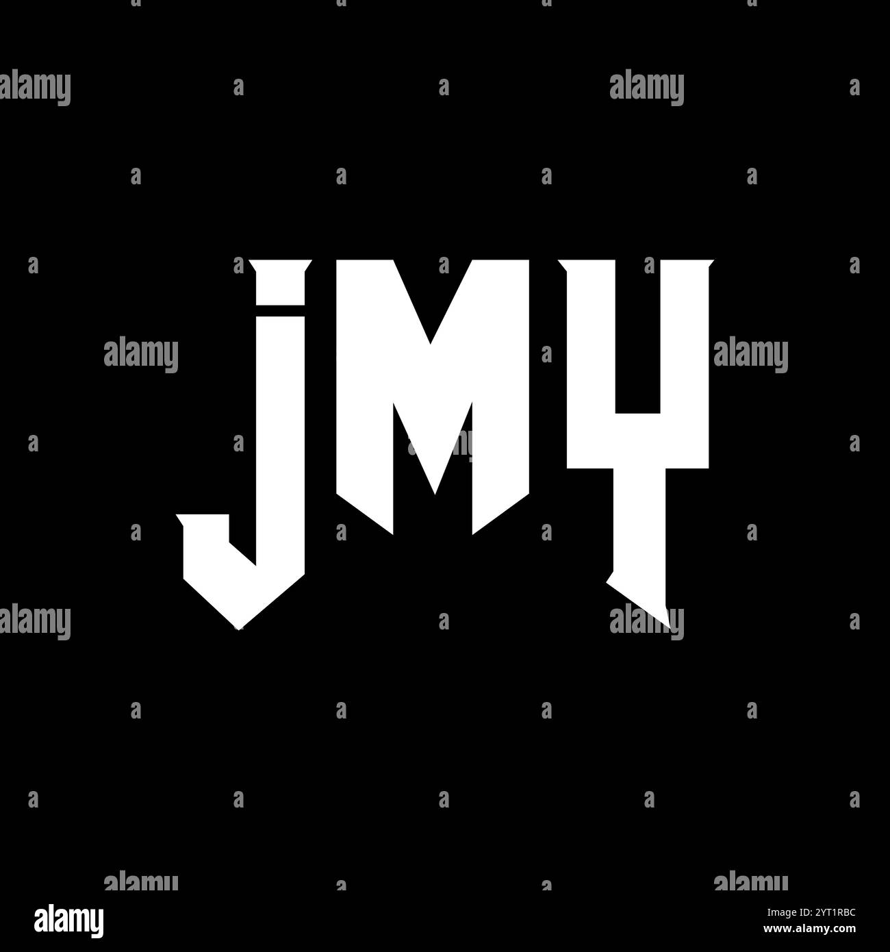 Jmy alphabet jmy typography logo design hi-res stock photography and ...