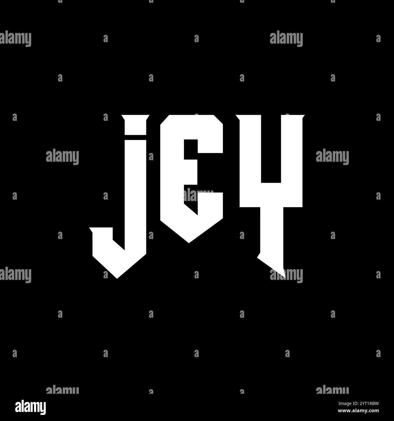 JEY letter logo design for technology company. JEY logo design black ...