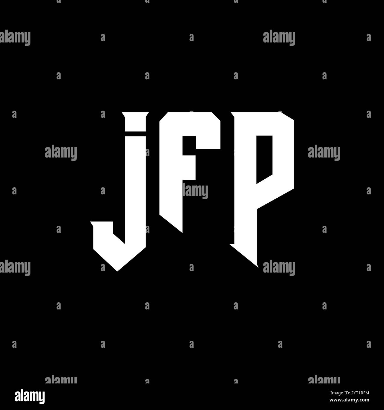 JFP letter logo design for technology company. JFP logo design black ...