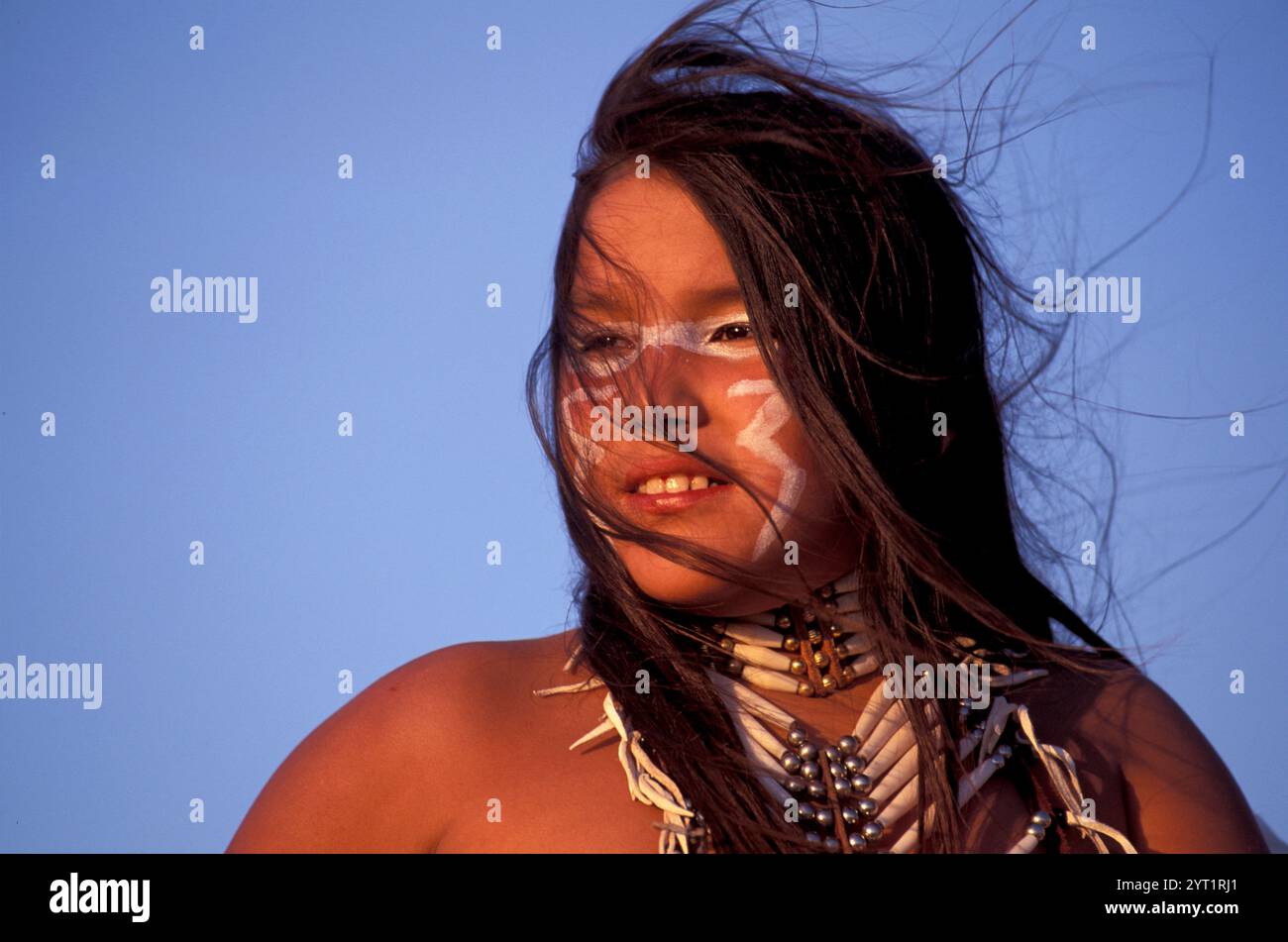 Model release, Native Americans, Leland Rock Jr., Crow tribe, Montana ...