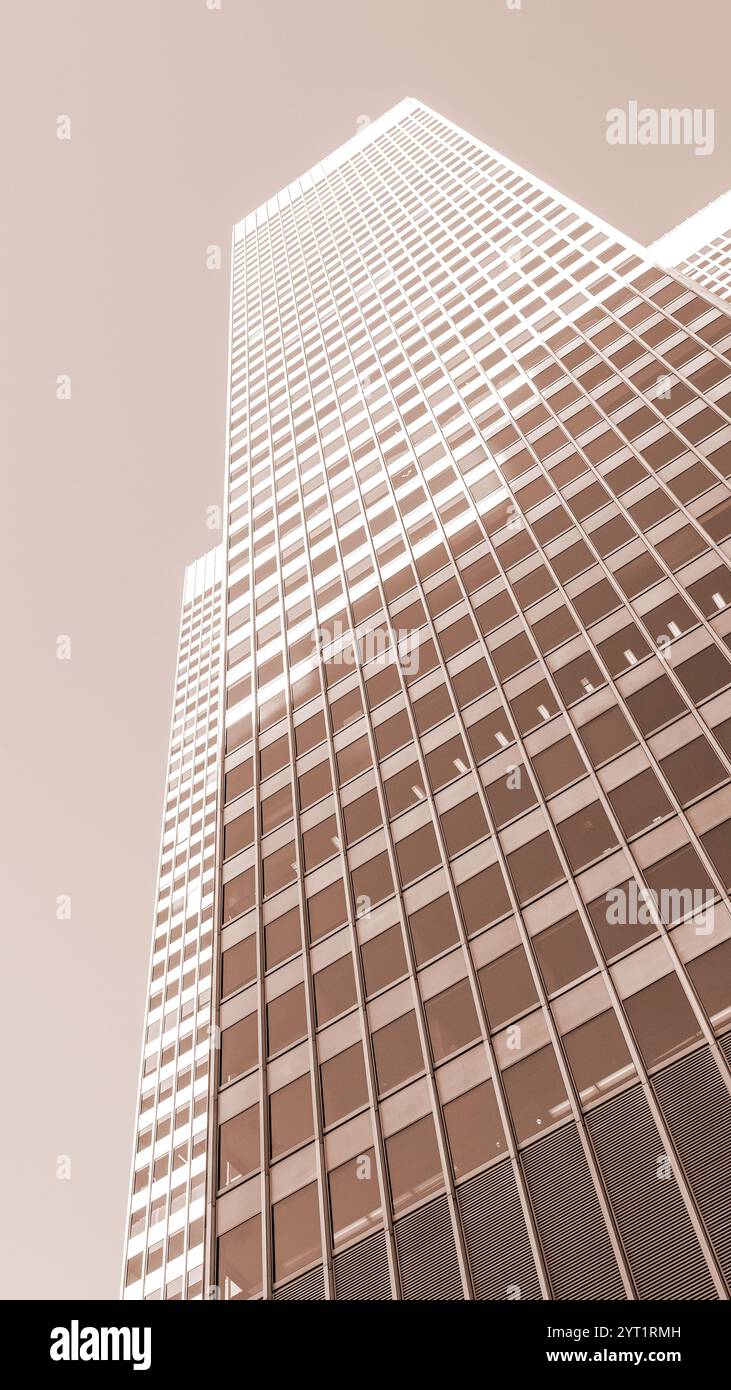 Modern office building. Architectural detail of modern building. Colour ...