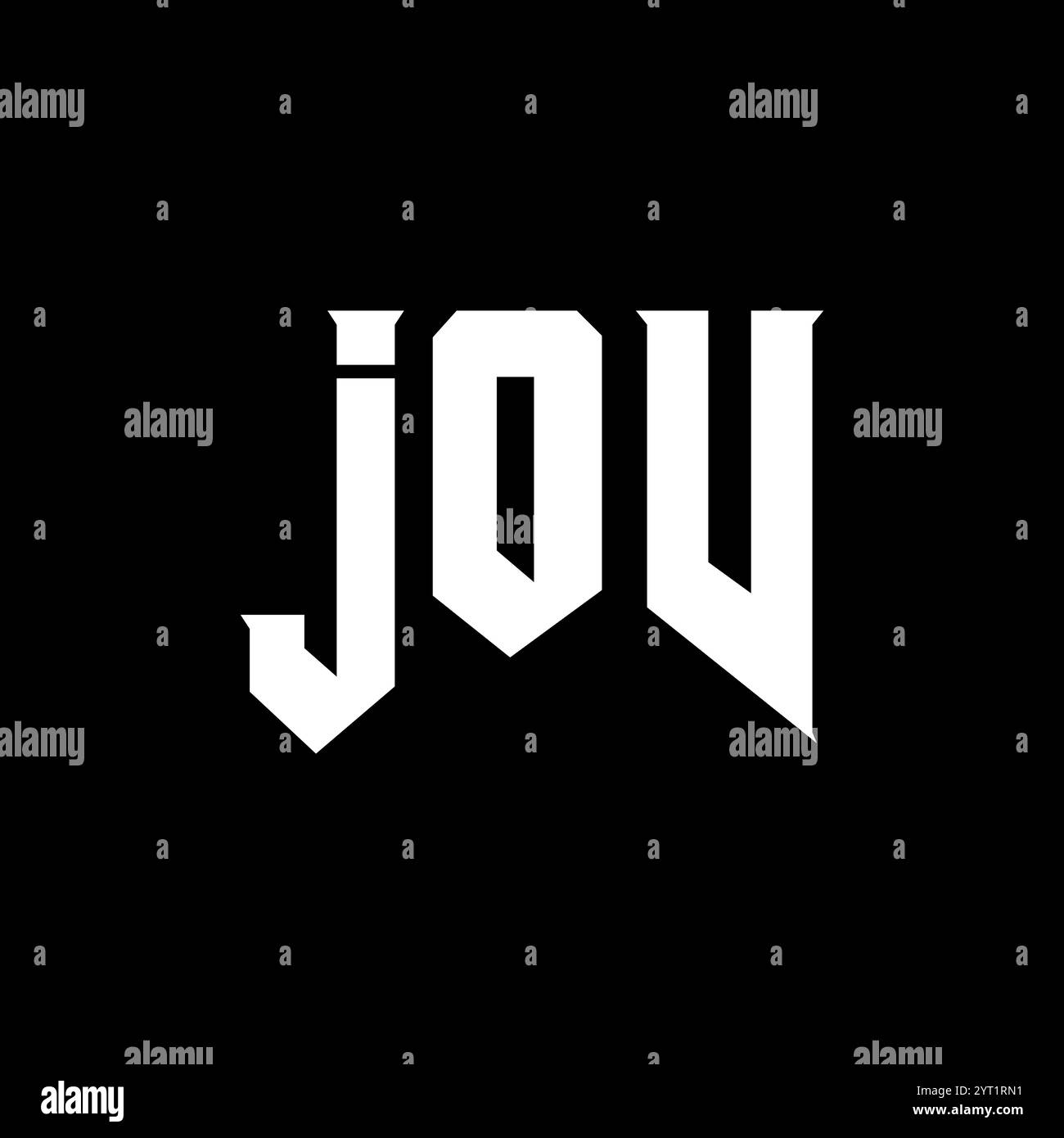 JOV letter logo design for technology company. JOV logo design black ...