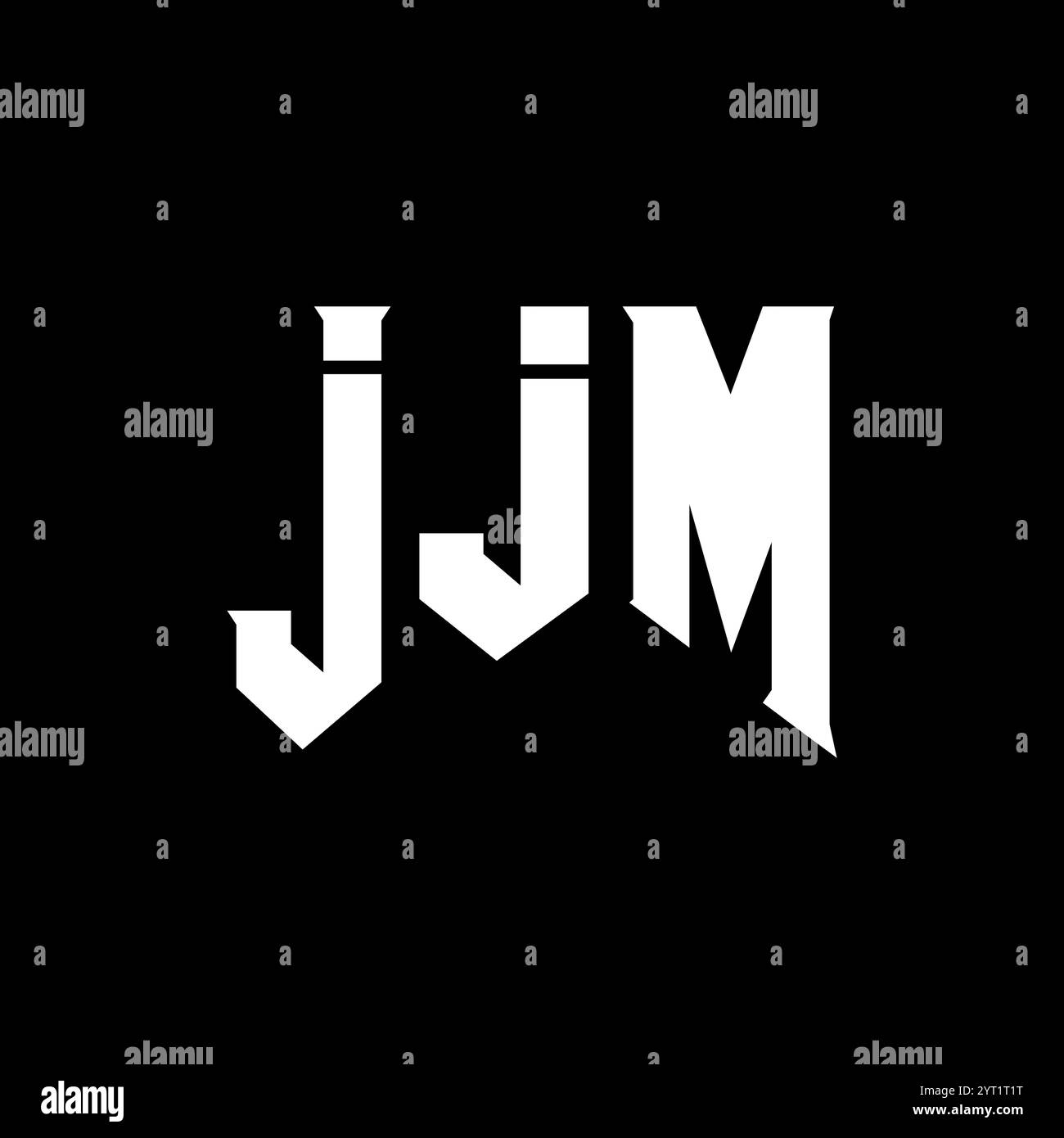 JJM letter logo design for technology company. JJM logo design black ...