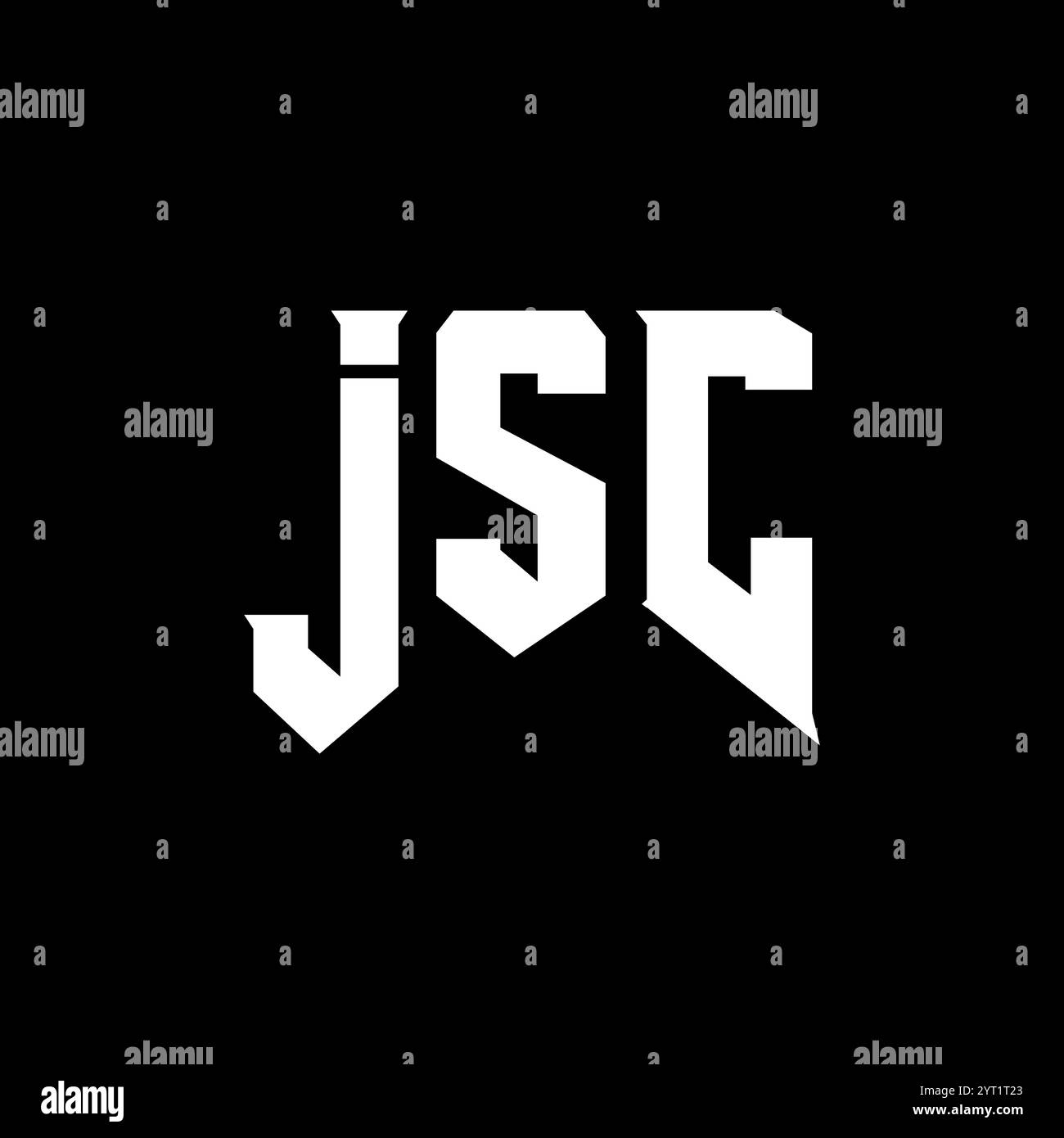 JSC letter logo design for technology company. JSC logo design black ...