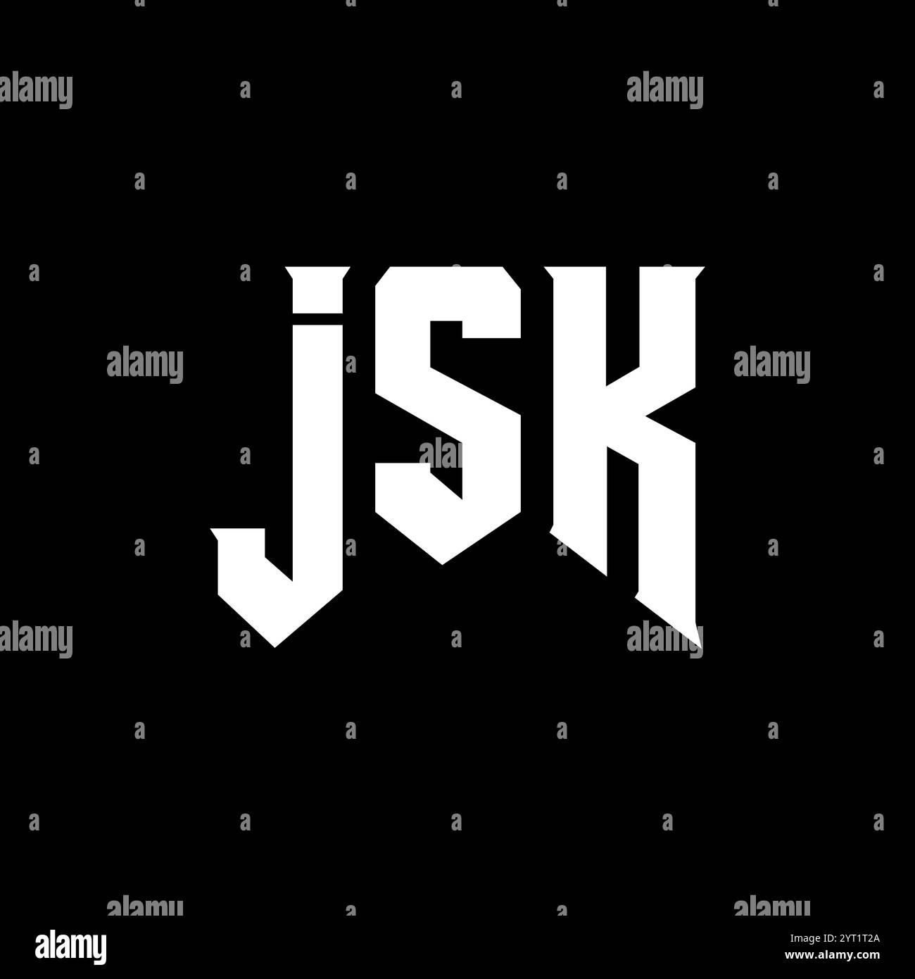JSK letter logo design for technology company. JSK logo design black ...