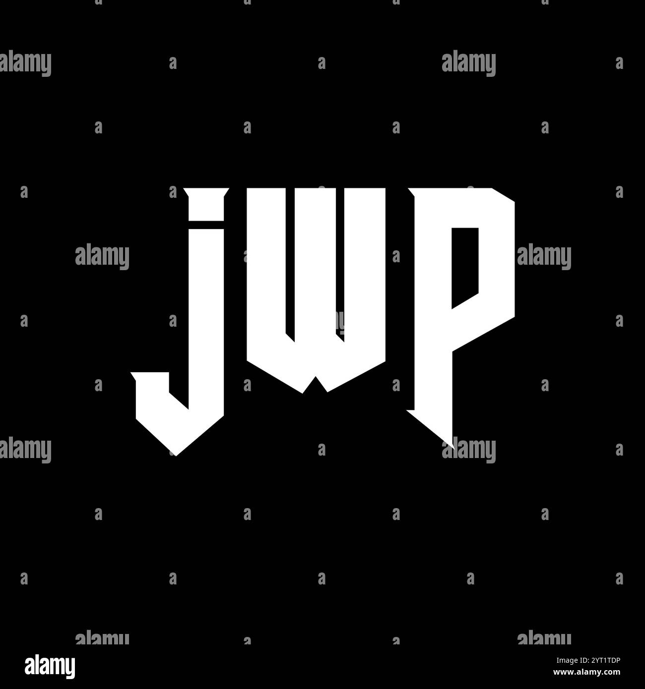 JWP letter logo design for technology company. JWP logo design black ...
