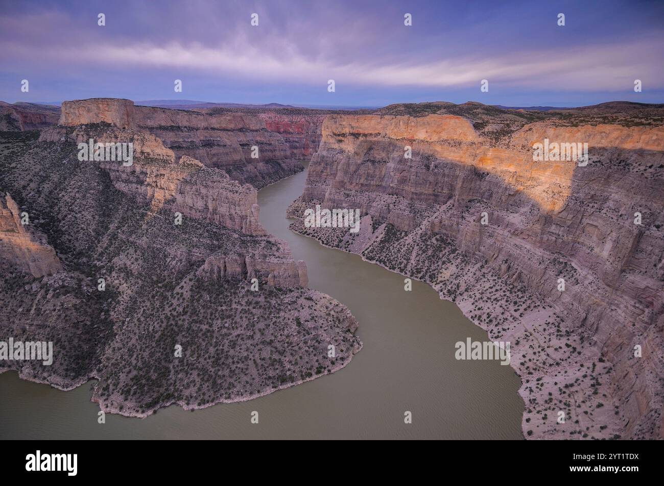 USA; Montana; Great Plains, Bighorn Canyon National Recreation Area, Bighorn River, Devils ...